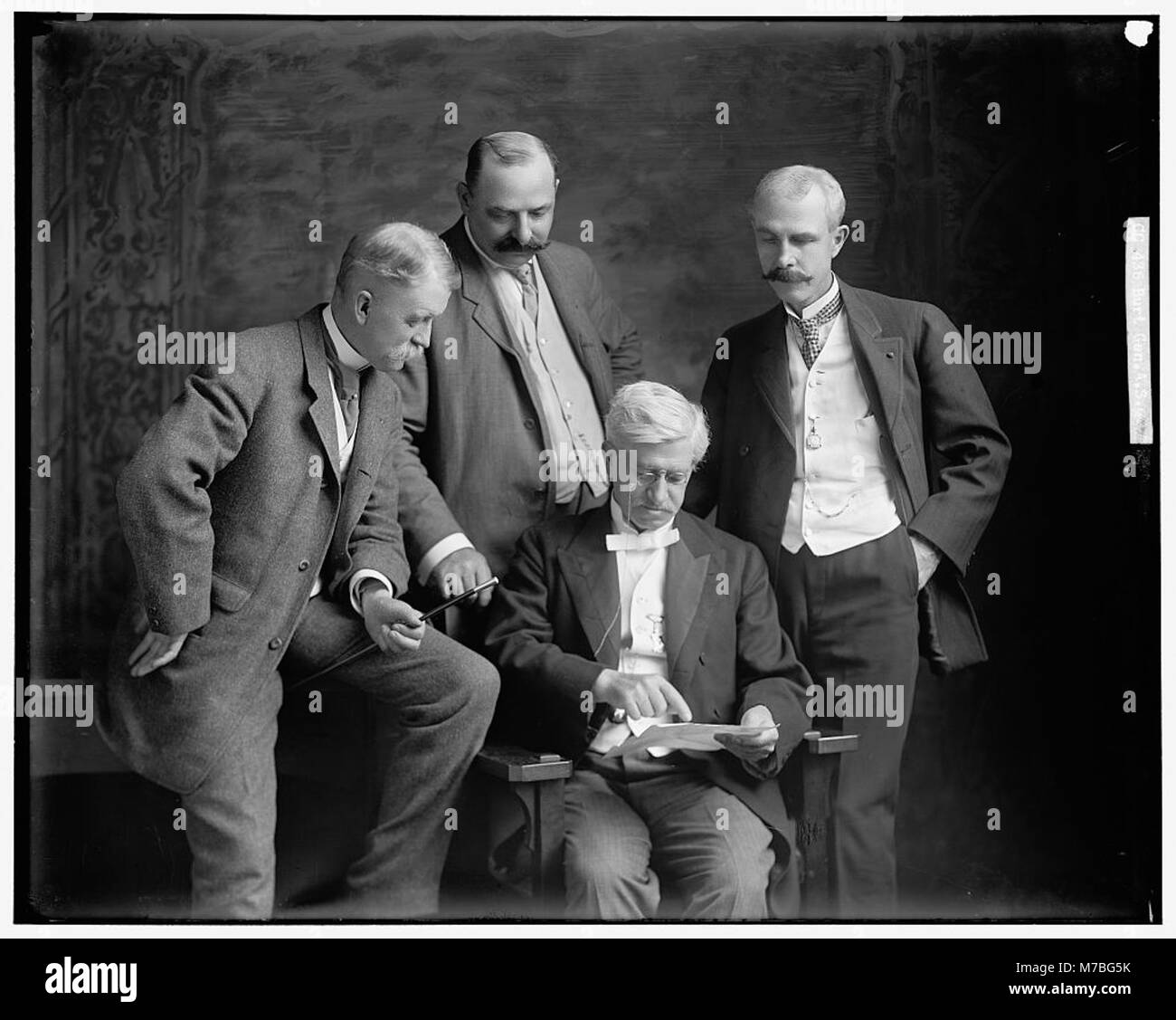 A photograph of General A.S. Burt and his group, captured during a ...
