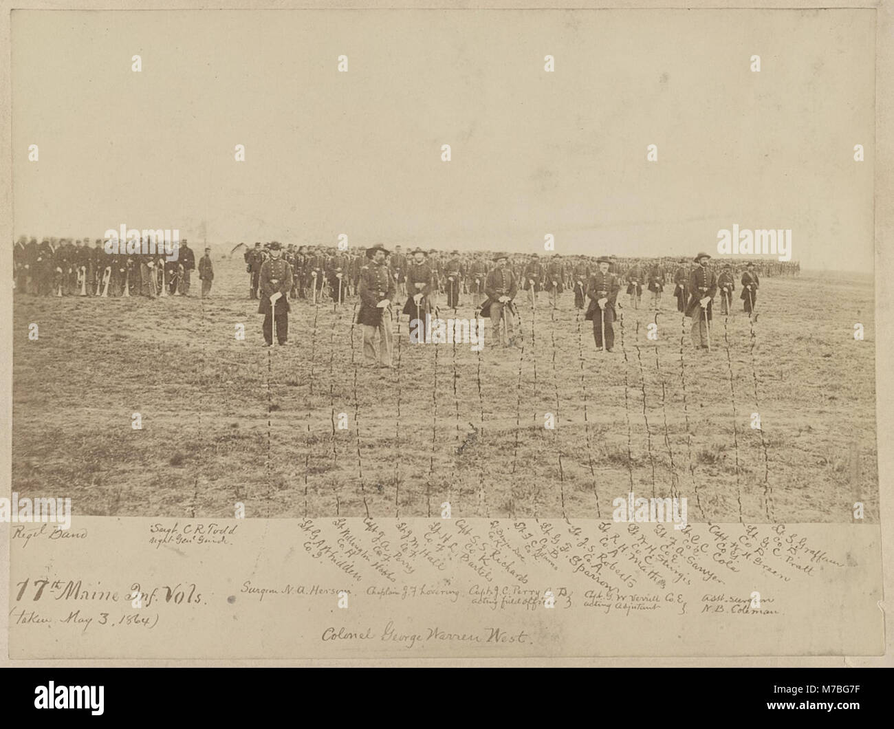 The 17th Maine Infantry Volunteers during the Civil War, captured in a ...