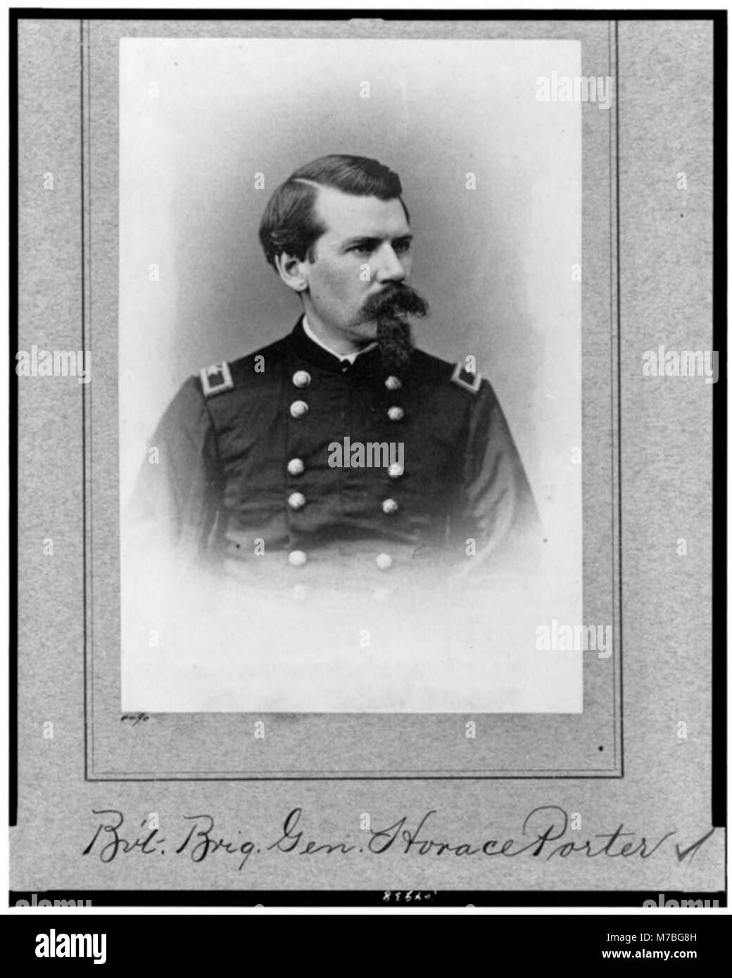 A half-length portrait of Brigadier General Horace Porter, facing right ...
