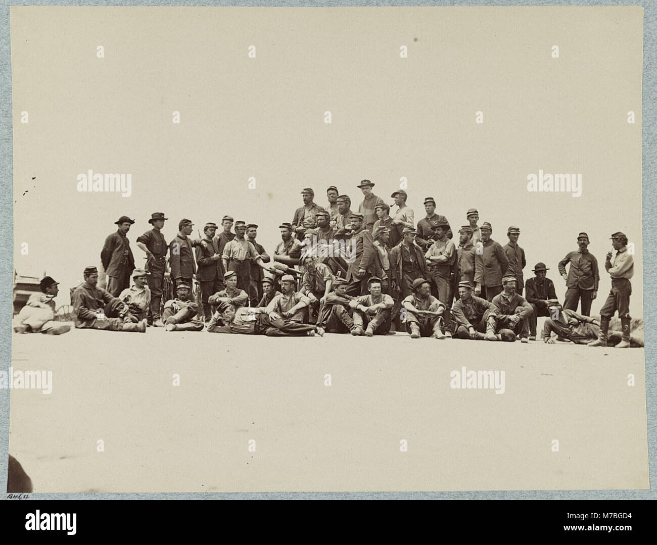 A historical photograph of the 'Keystone' Battery of Pennsylvania ...