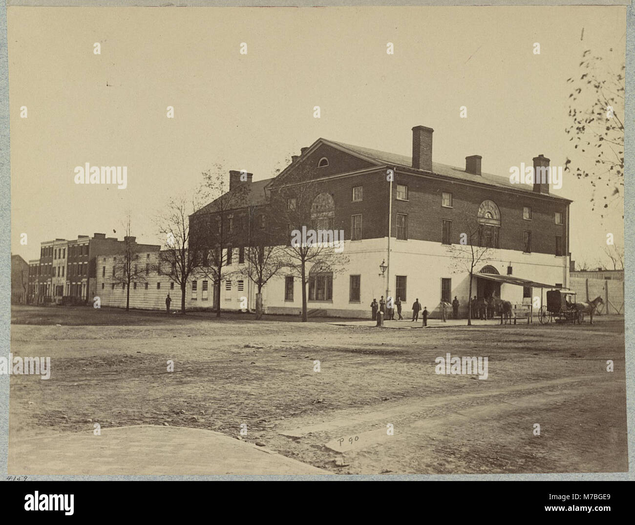 Image of the old Capitol prison in Washington, D.C., identified by LCCN ...