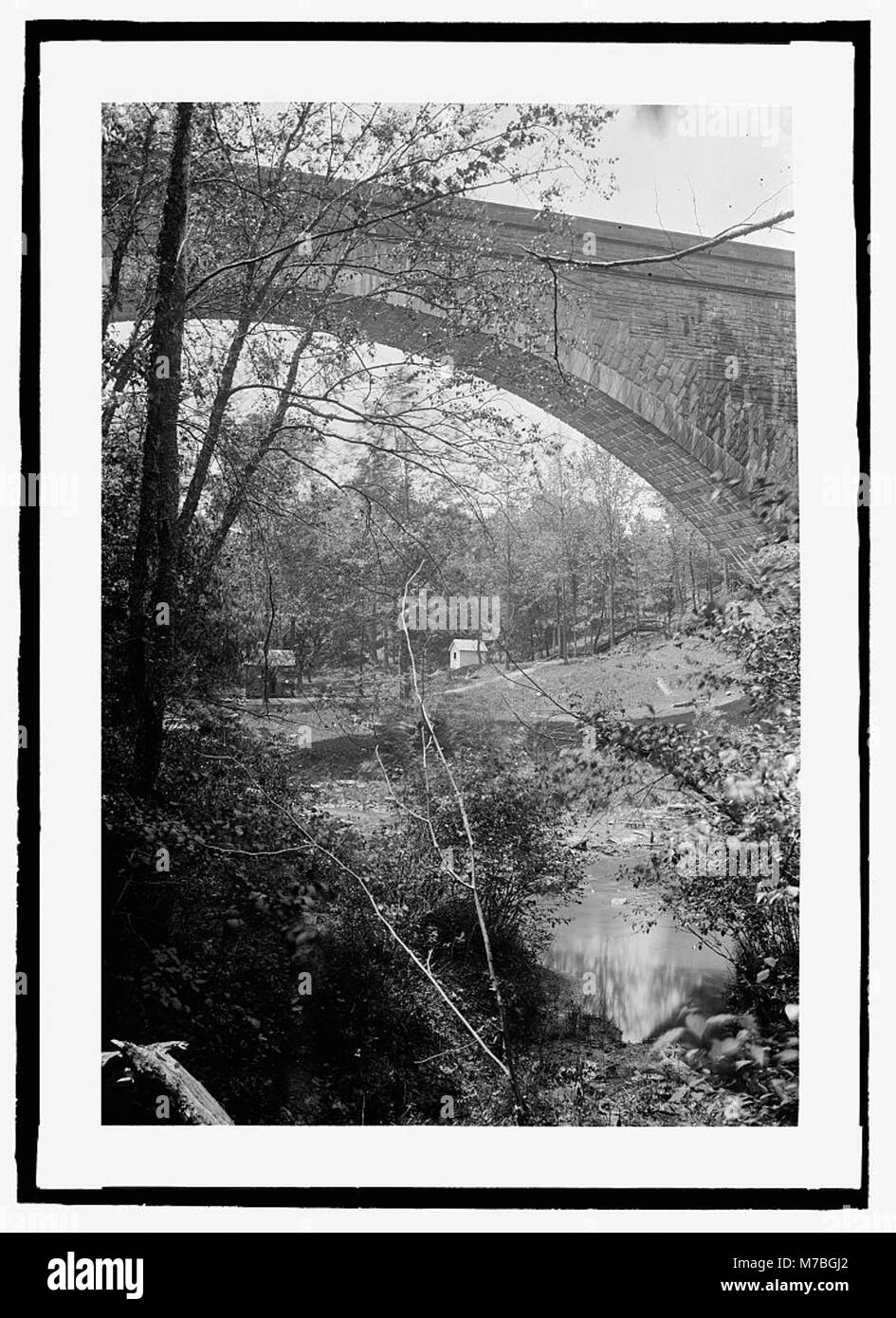 The Cabin John Bridge, a historic stone bridge in Maryland, is shown in ...
