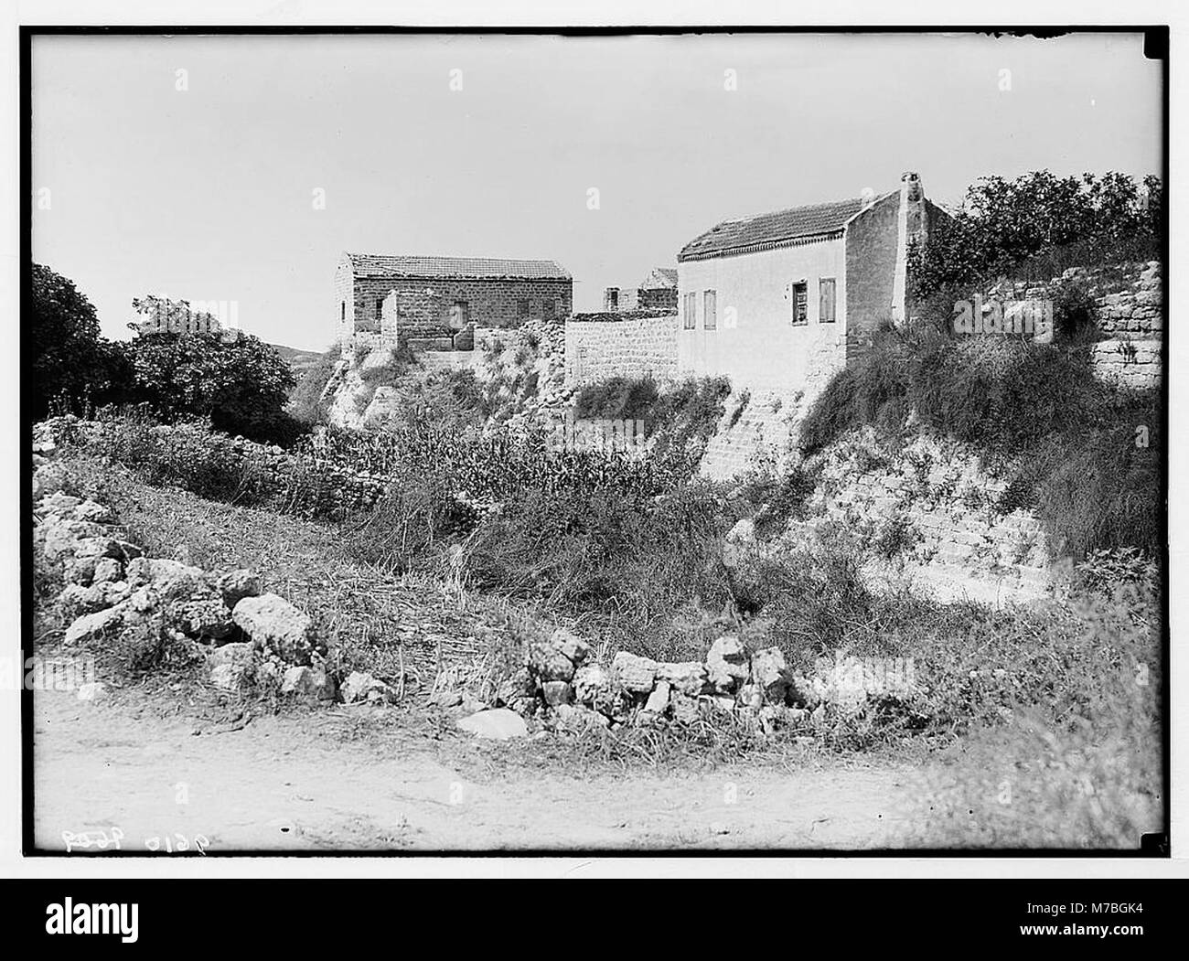 A photograph of the eastern Crusader rampart and moat in Caesarea ...