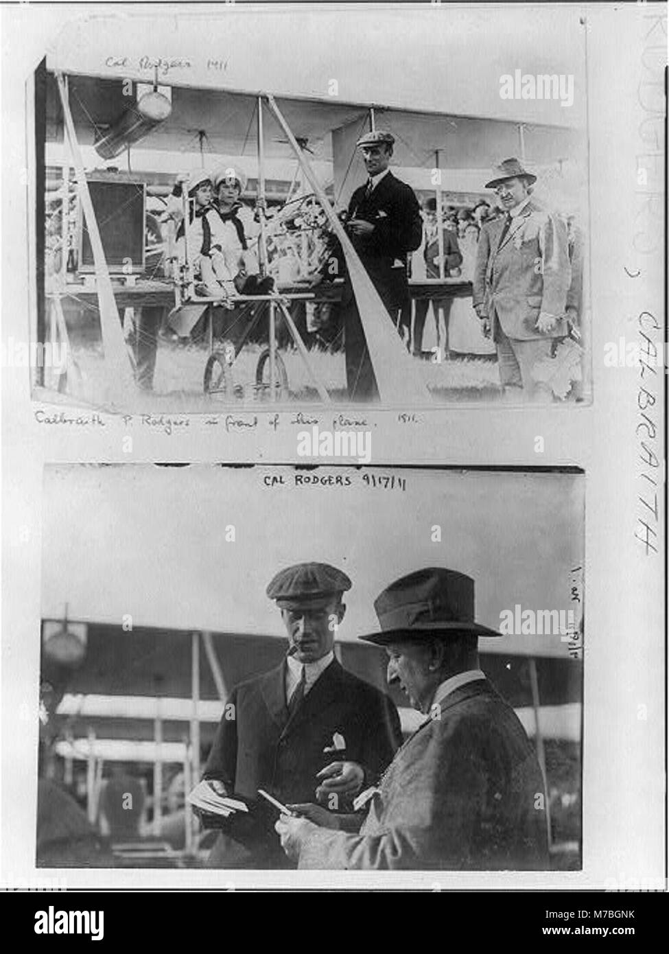 Calbraith Rodgers, the early aviation pioneer, captured in a historic ...