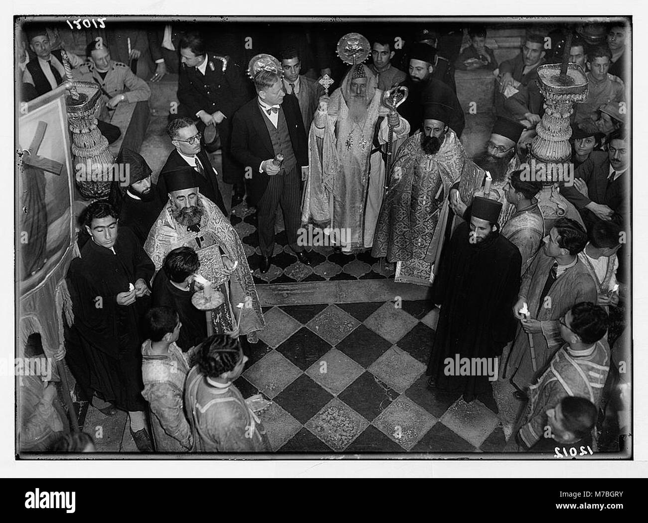 This image documents religious ceremonies in Jerusalem during Easter ...