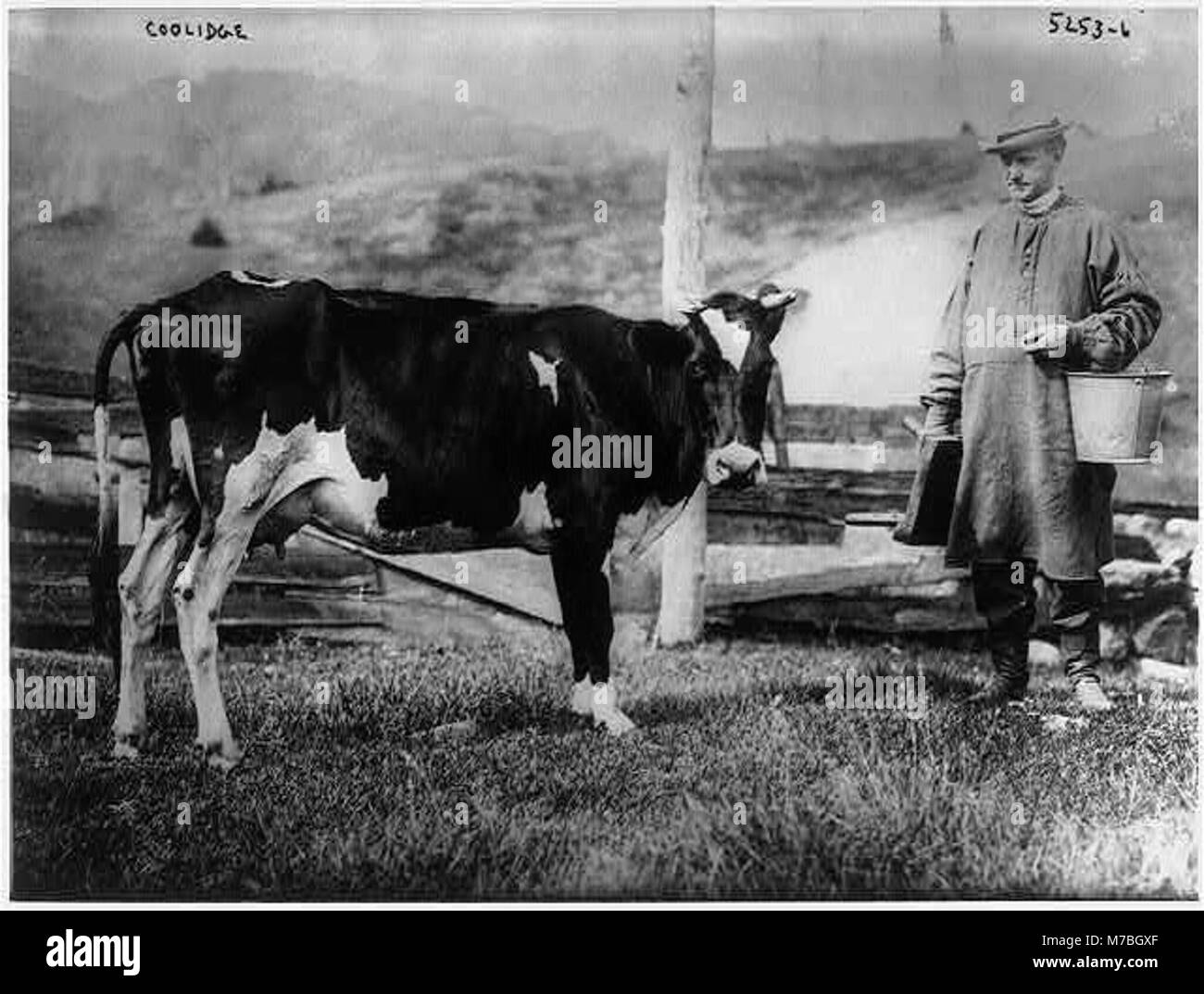 A formal portrait of Calvin Coolidge, the 30th President of the United ...