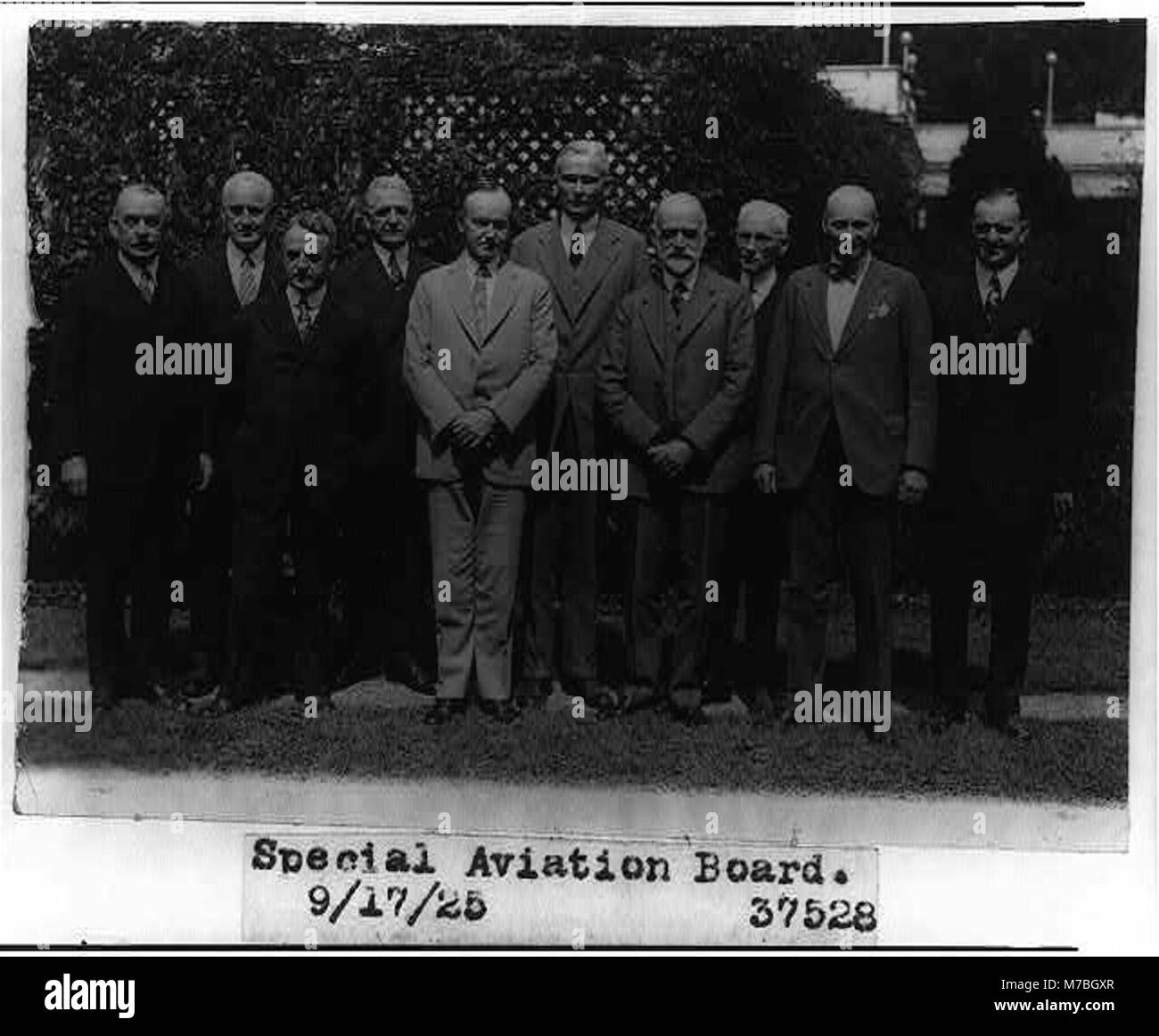 This photograph captures President Calvin Coolidge with the Special ...
