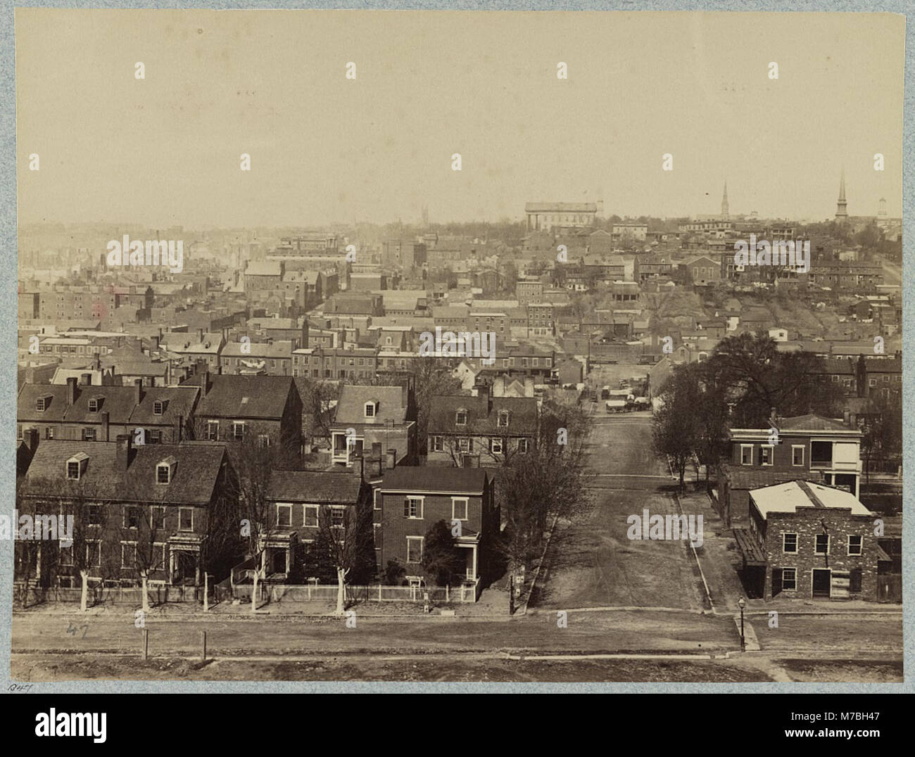 This photograph shows Richmond, Virginia, taken in April 1865, a ...