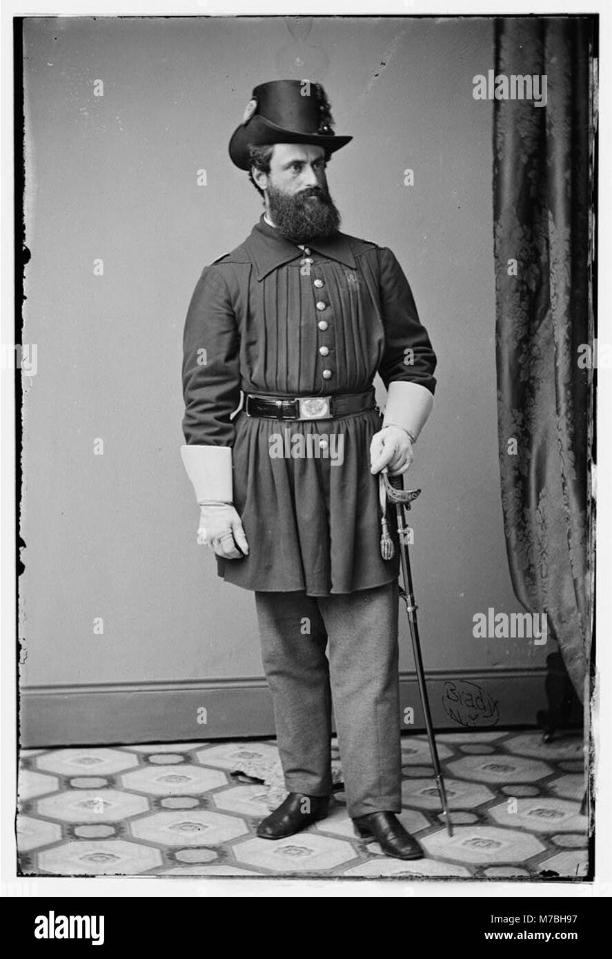 A photograph of Captain C.G. Dyer from the 2nd Rhode Island Infantry ...