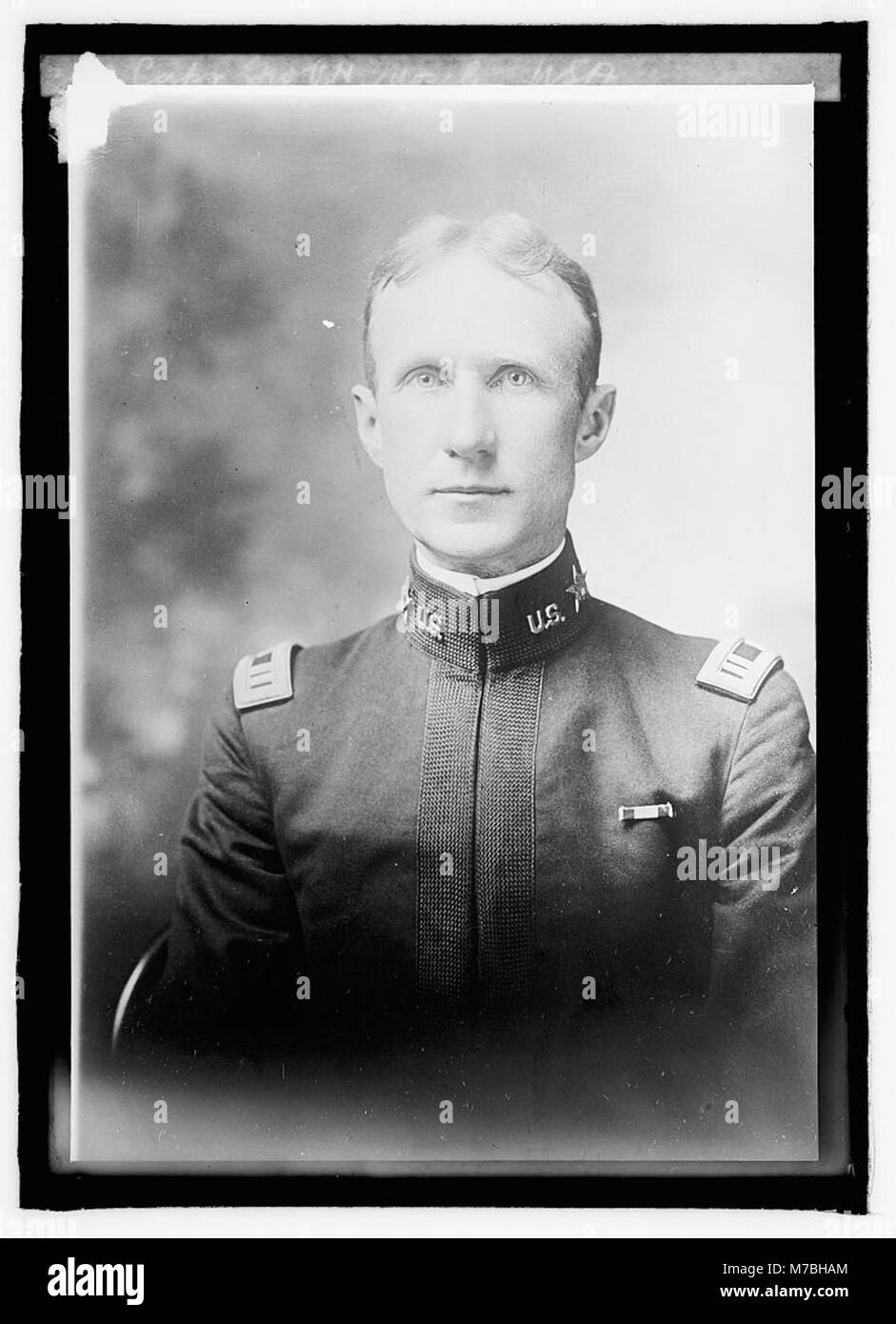 This photograph features Captain George V.H. Moseley, a U.S. Army ...