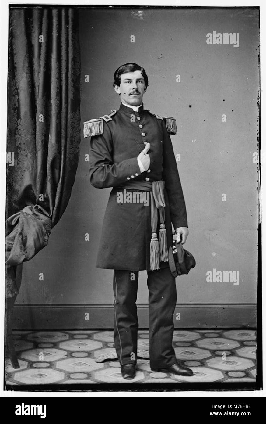 A portrait of Captain Isaac D. Derussy of the 1st U.S. Infantry, a ...