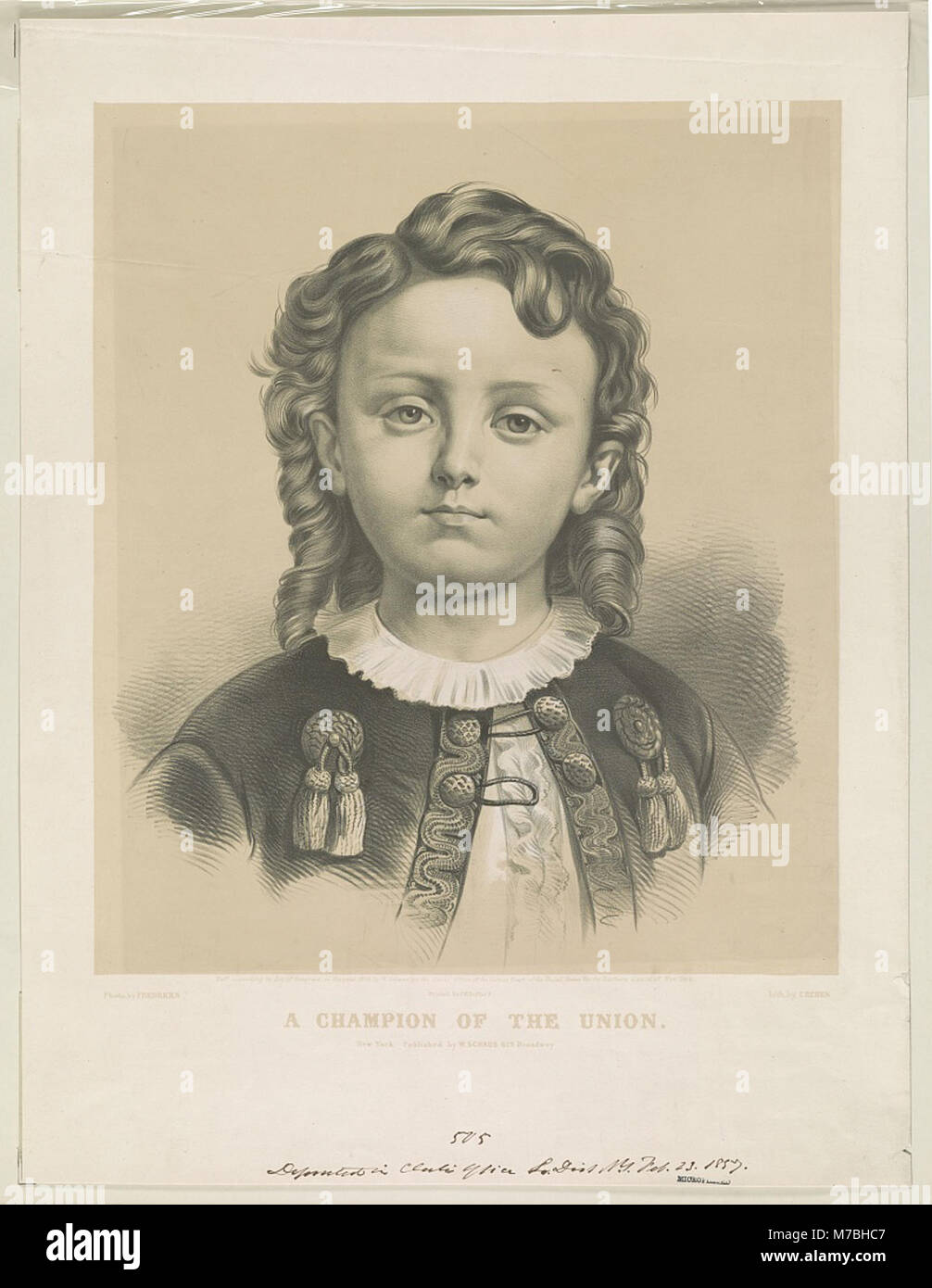 A historical depiction celebrating a strong advocate of the Union ...