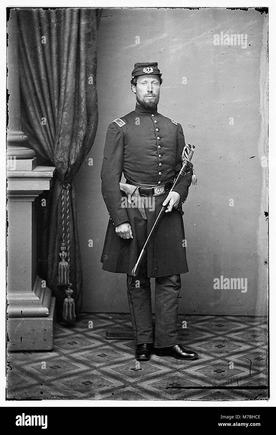 A portrait of Captain J. Price, member of the 7th New York State ...