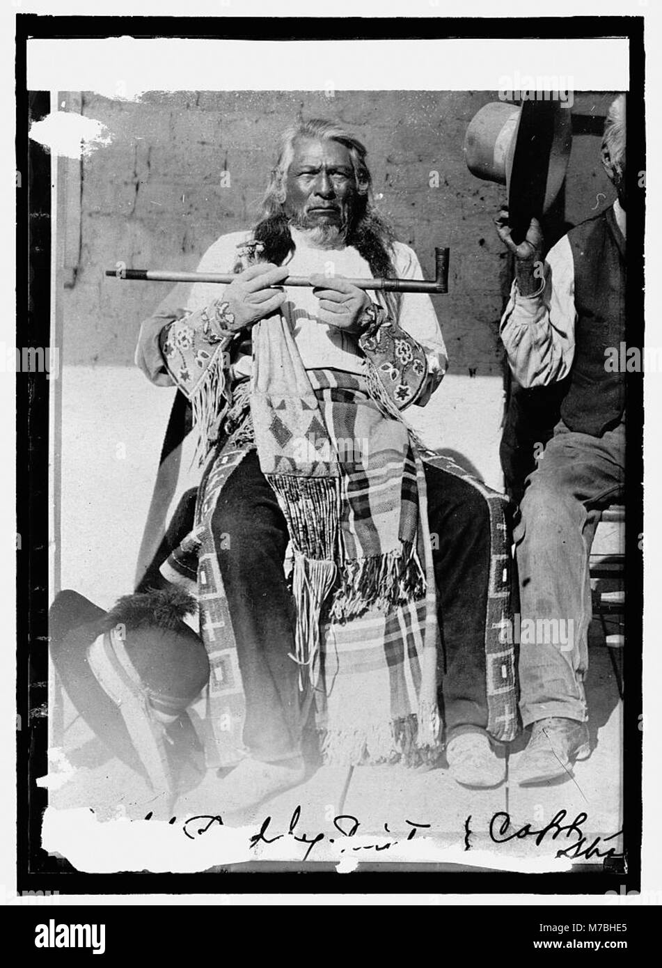 Capt. Paddy, a Pinte Indian chief, is captured in this photograph ...