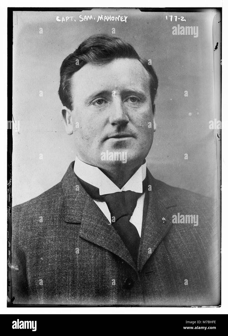 A portrait bust of Captain Sam Mahoney, a notable figure known for his ...