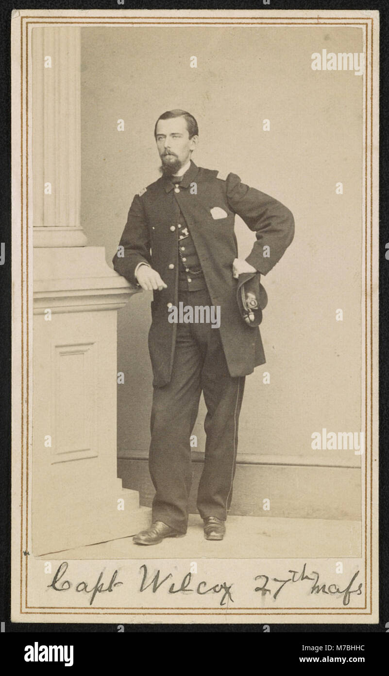 This photograph depicts Captain Edward K. Wilcox, a member of the 10th ...
