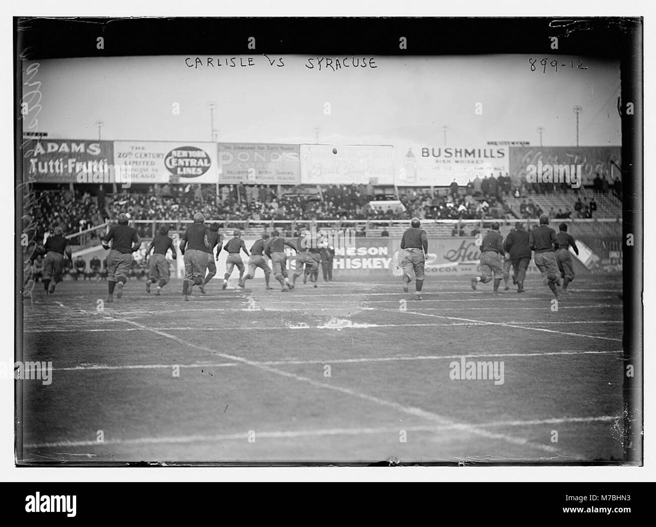 A photograph documenting the sports event between Carlisle and Syracuse ...