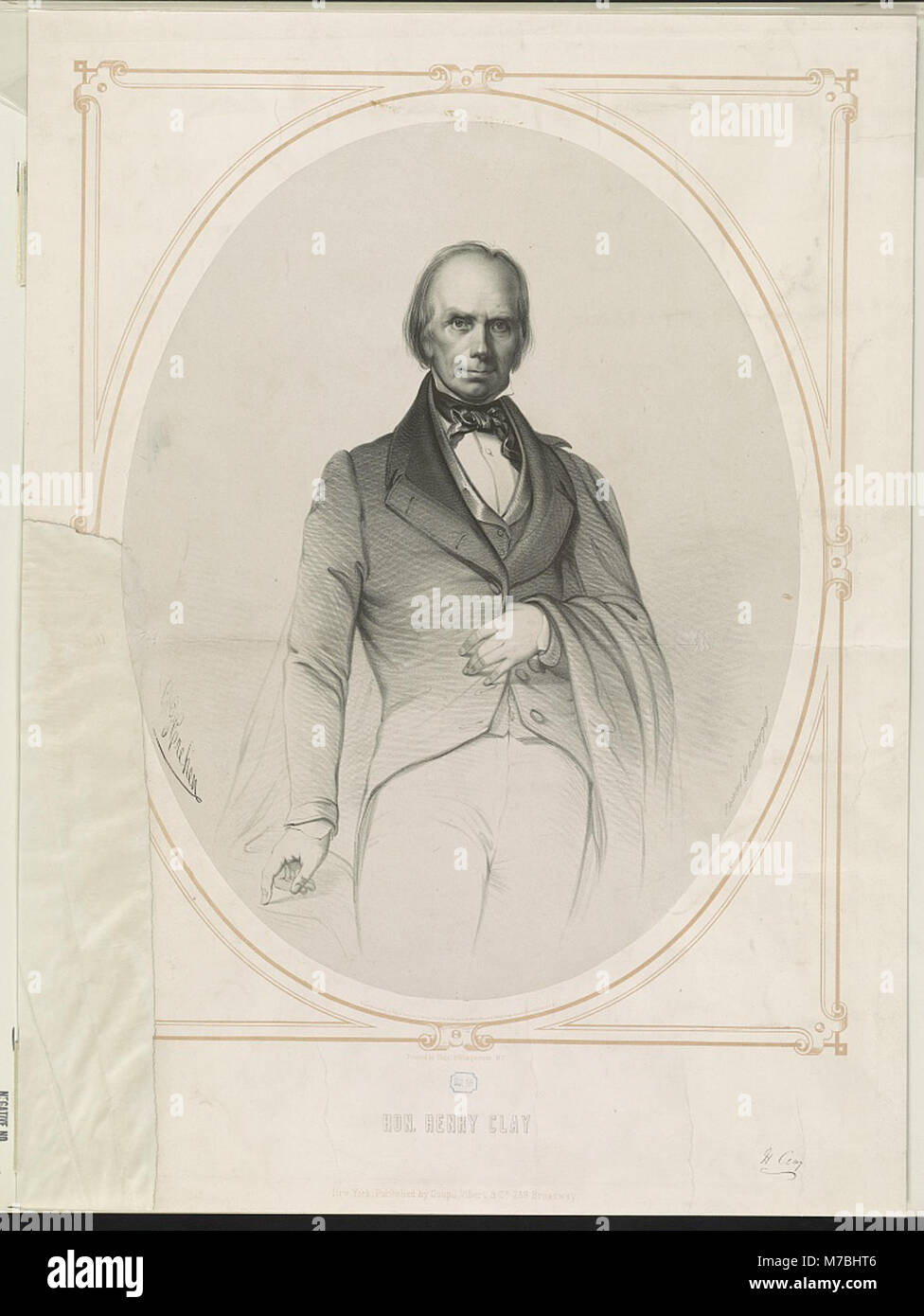 A portrait of the Honorable Henry Clay, a prominent American statesman ...