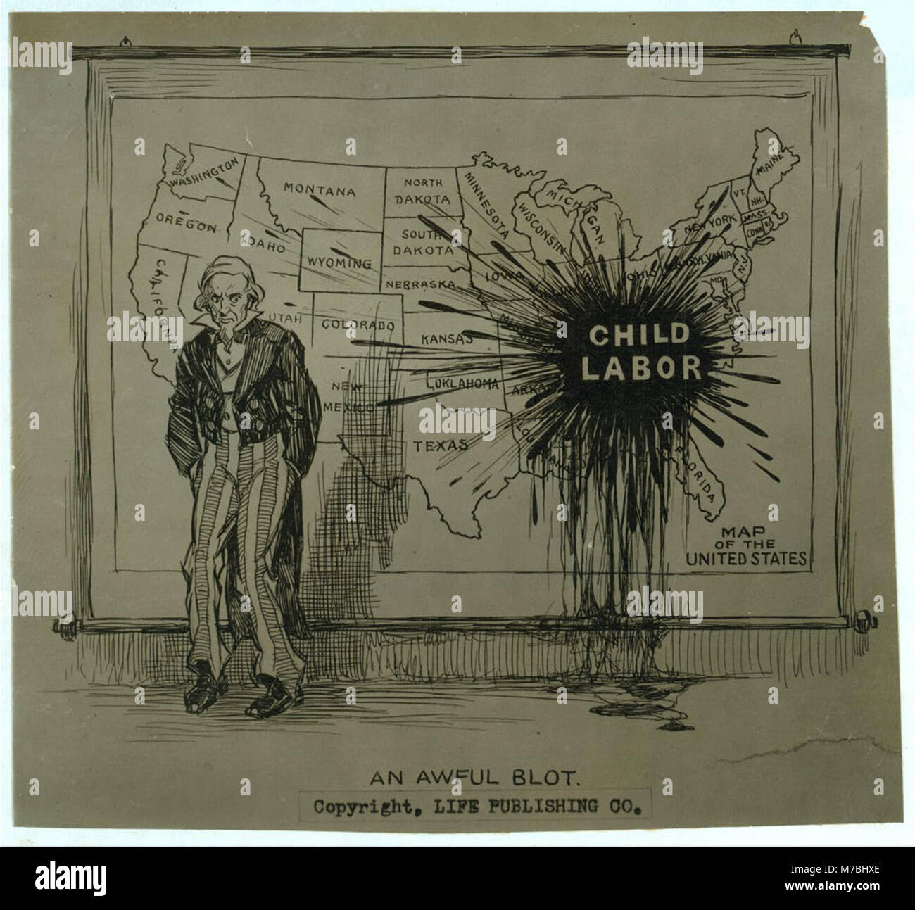 A cartoon illustration depicting a humorous or satirical scene ...