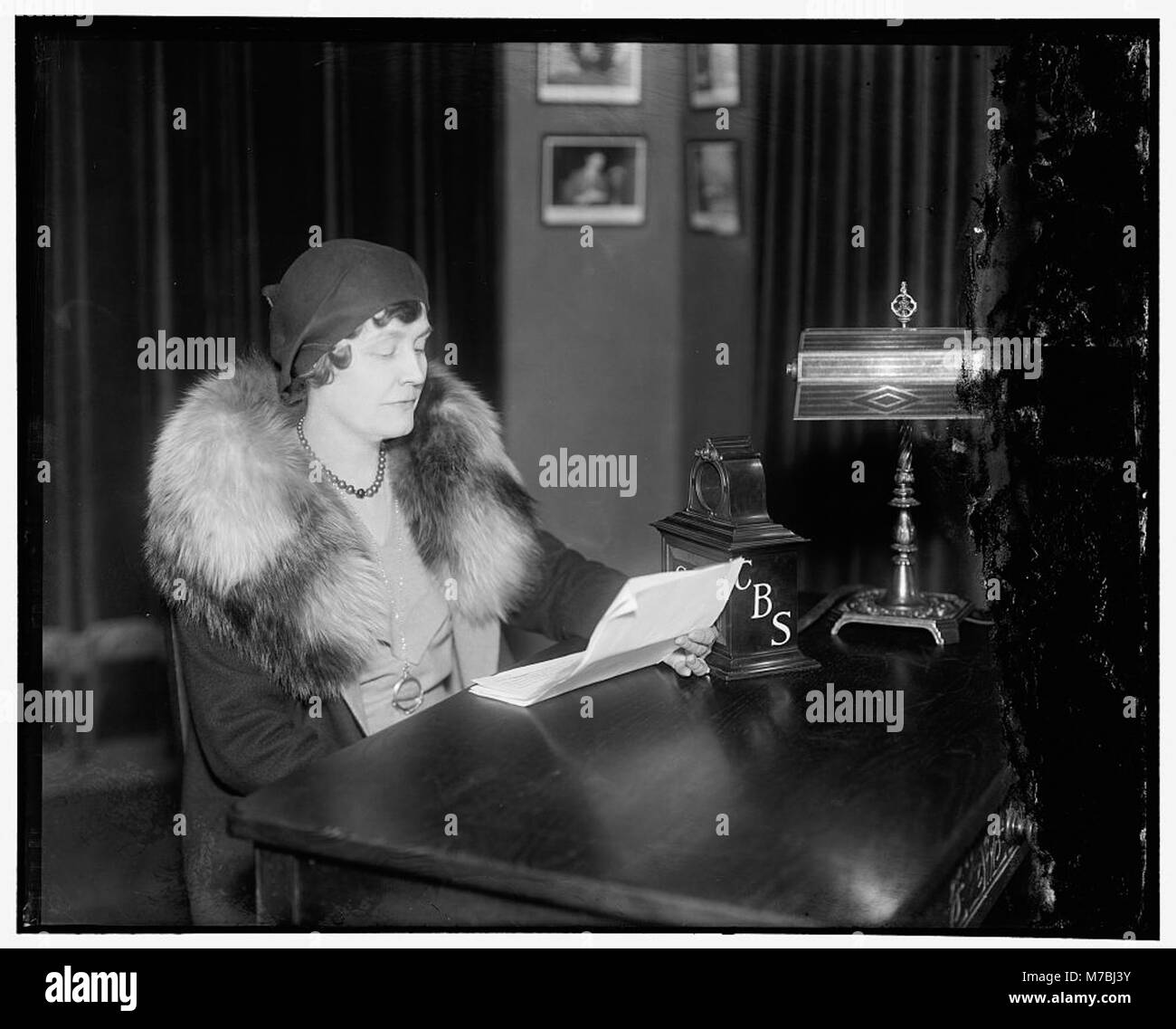 A photograph of Mrs. Ellis A. Yost, a national woman’s democratic clerk ...