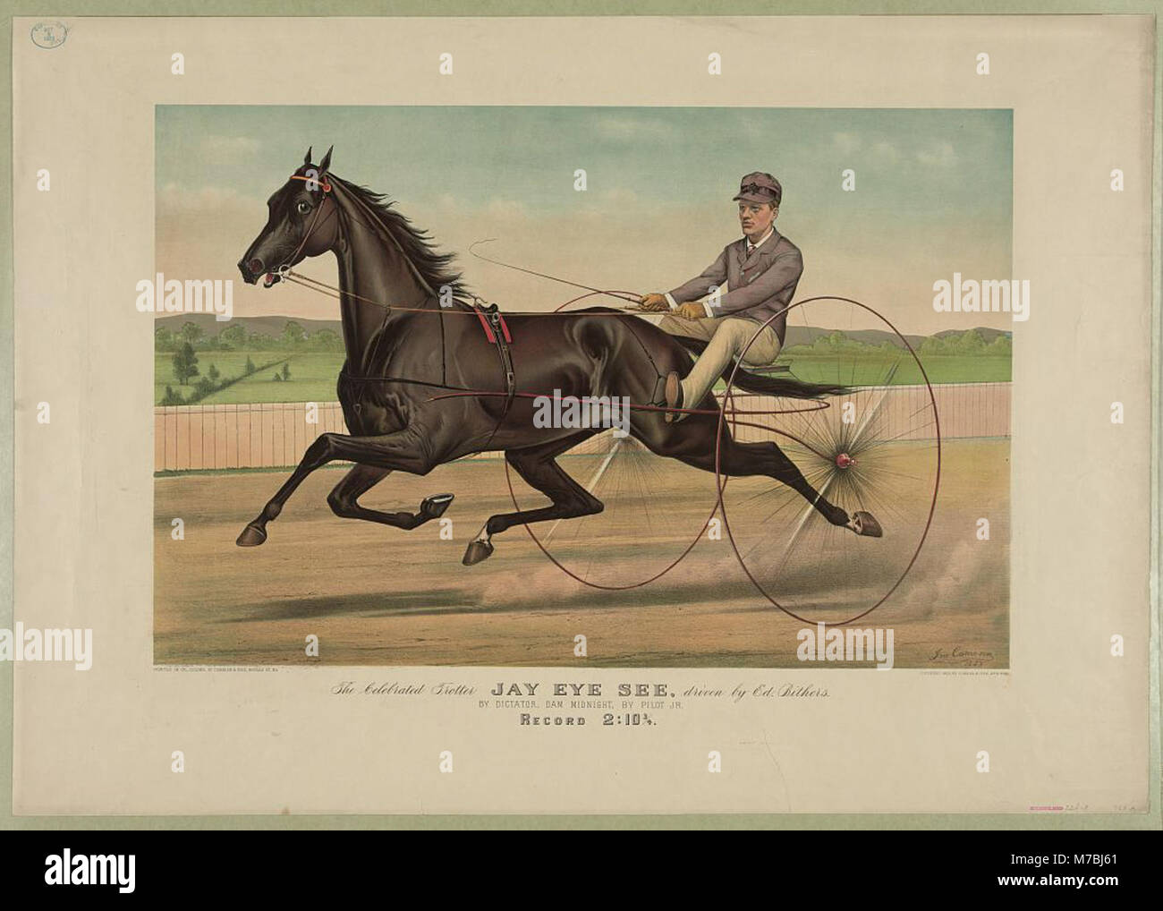 This image features the famous trotting horse, Jay Eye See, driven by ...