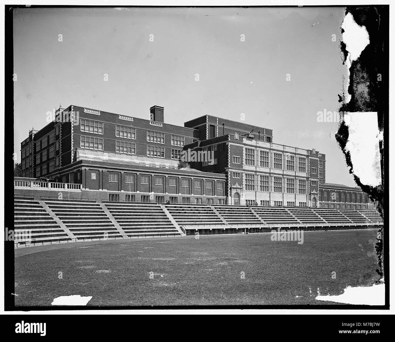A photograph of Central High School, showcasing its architectural ...