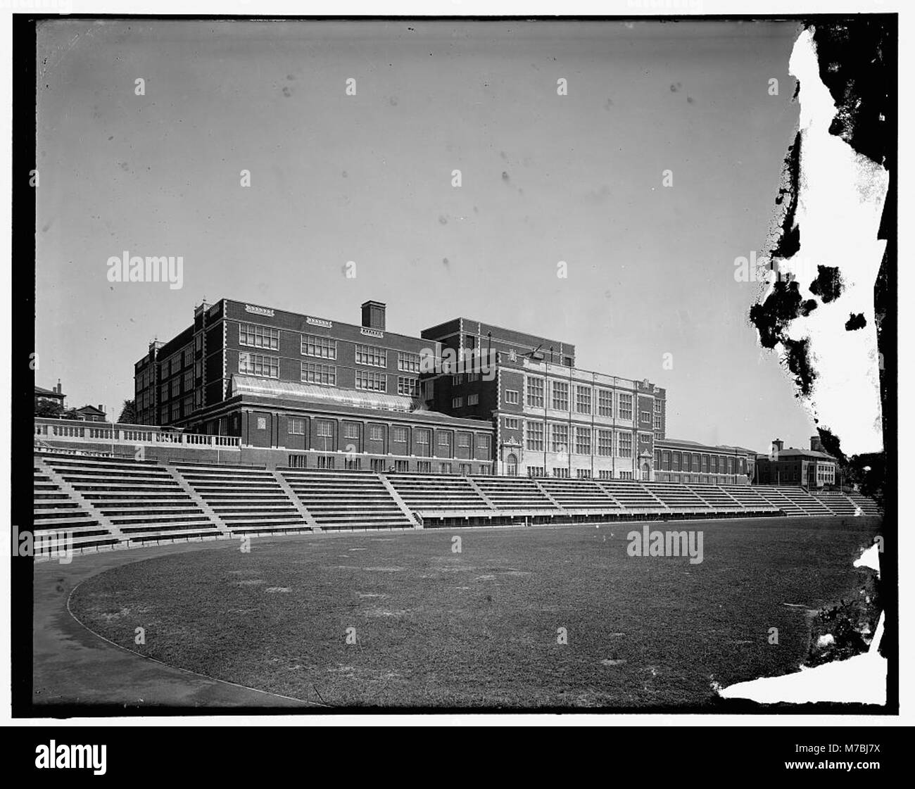 A photograph of Central High School, showcasing the building’s ...
