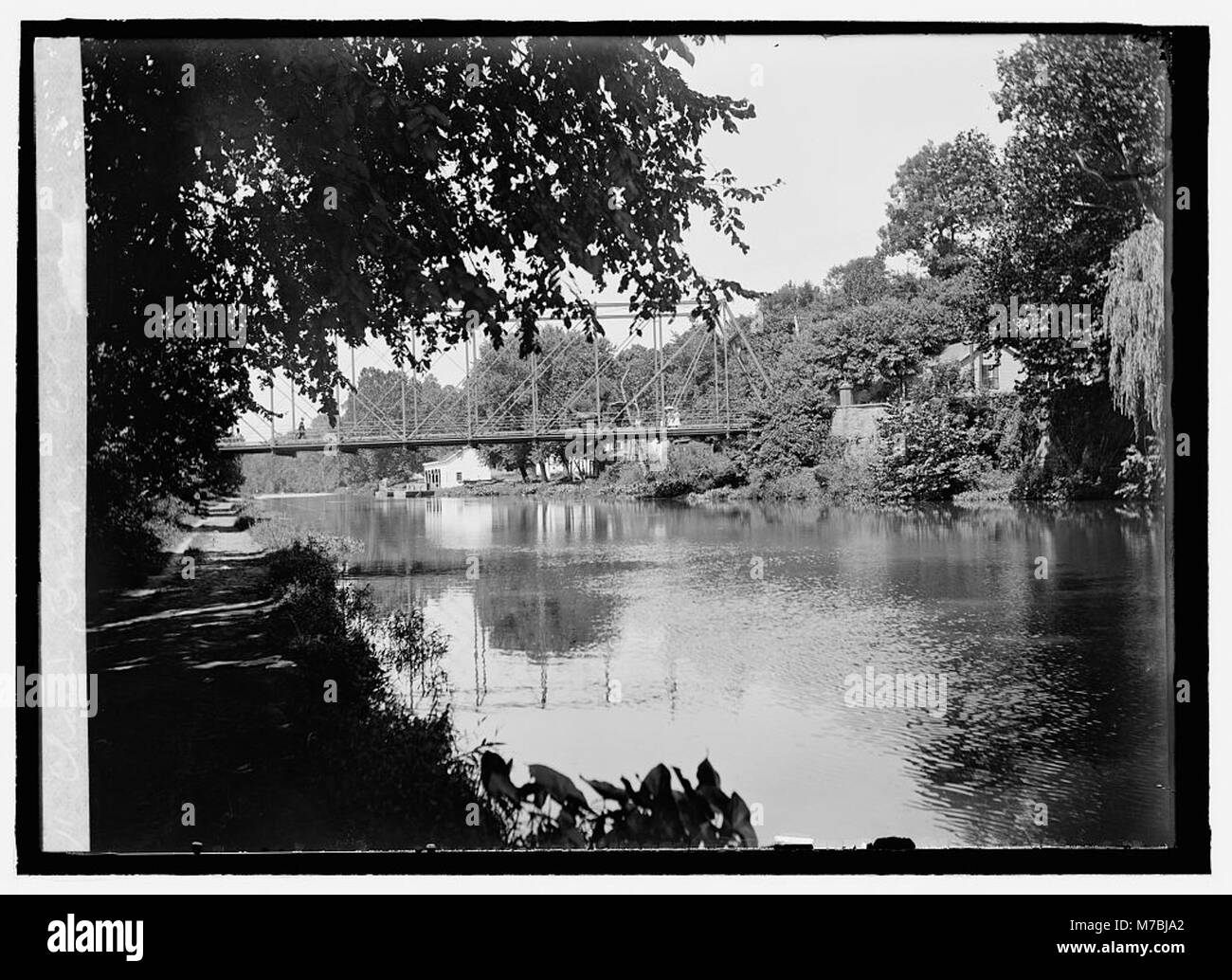The Chain Bridge over the C&O Canal in Washington, D.C., is an ...