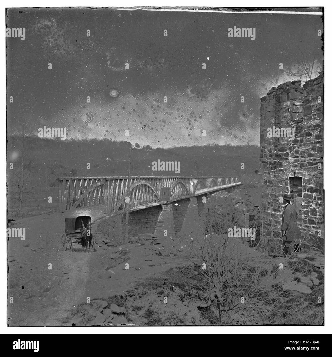 The Chain Bridge near Washington, D.C., is a significant historical ...