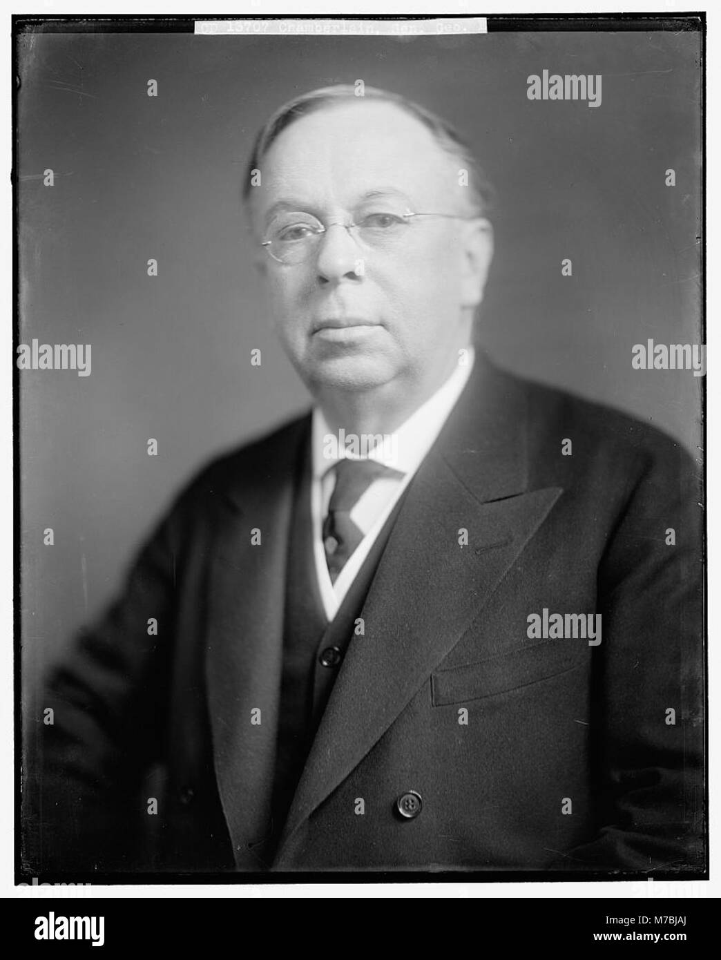 This photograph features George E. Chamberlain, a U.S. Senator from ...