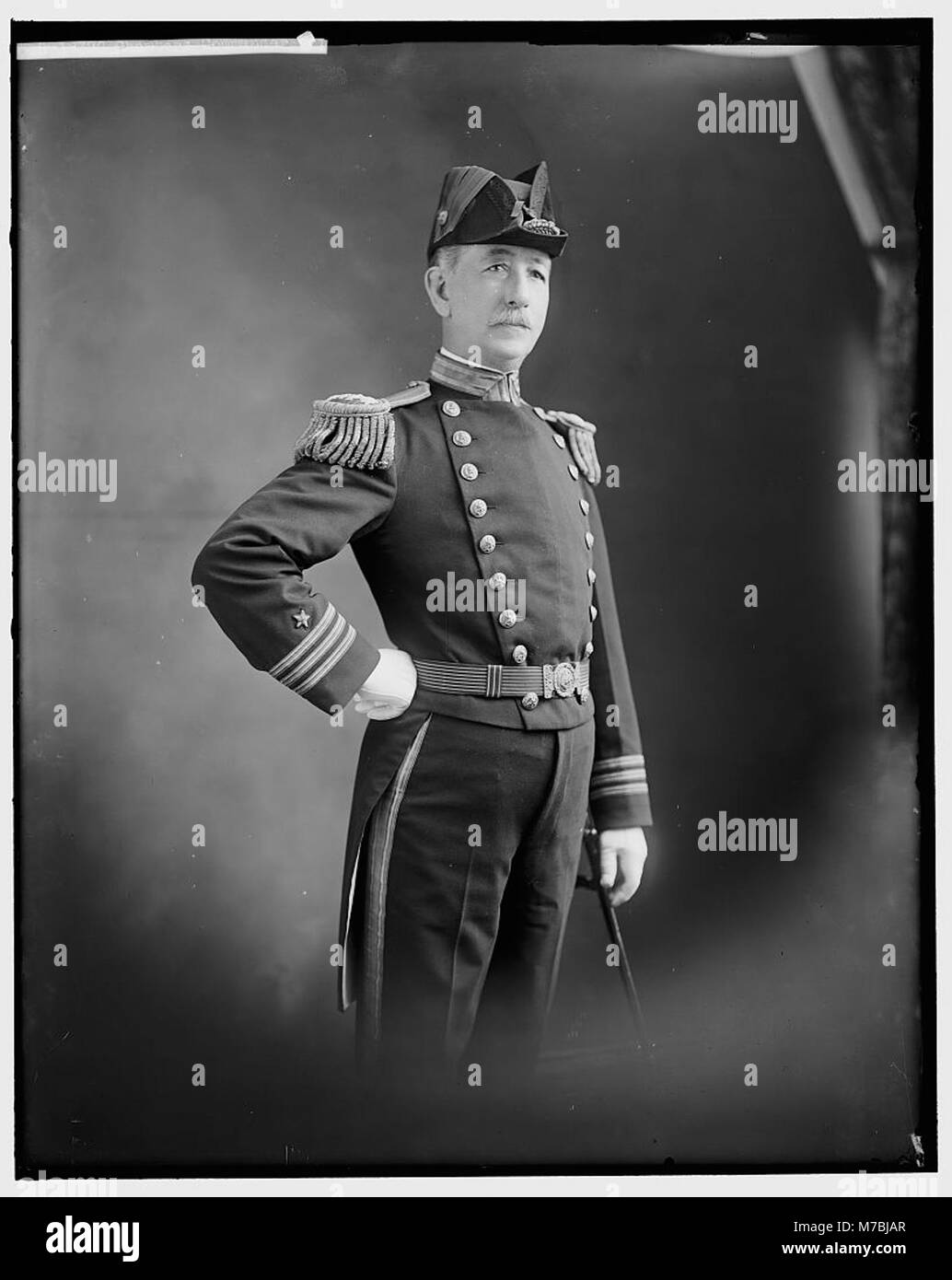 A formal portrait of W.I. Chambers, an American military commander. The ...