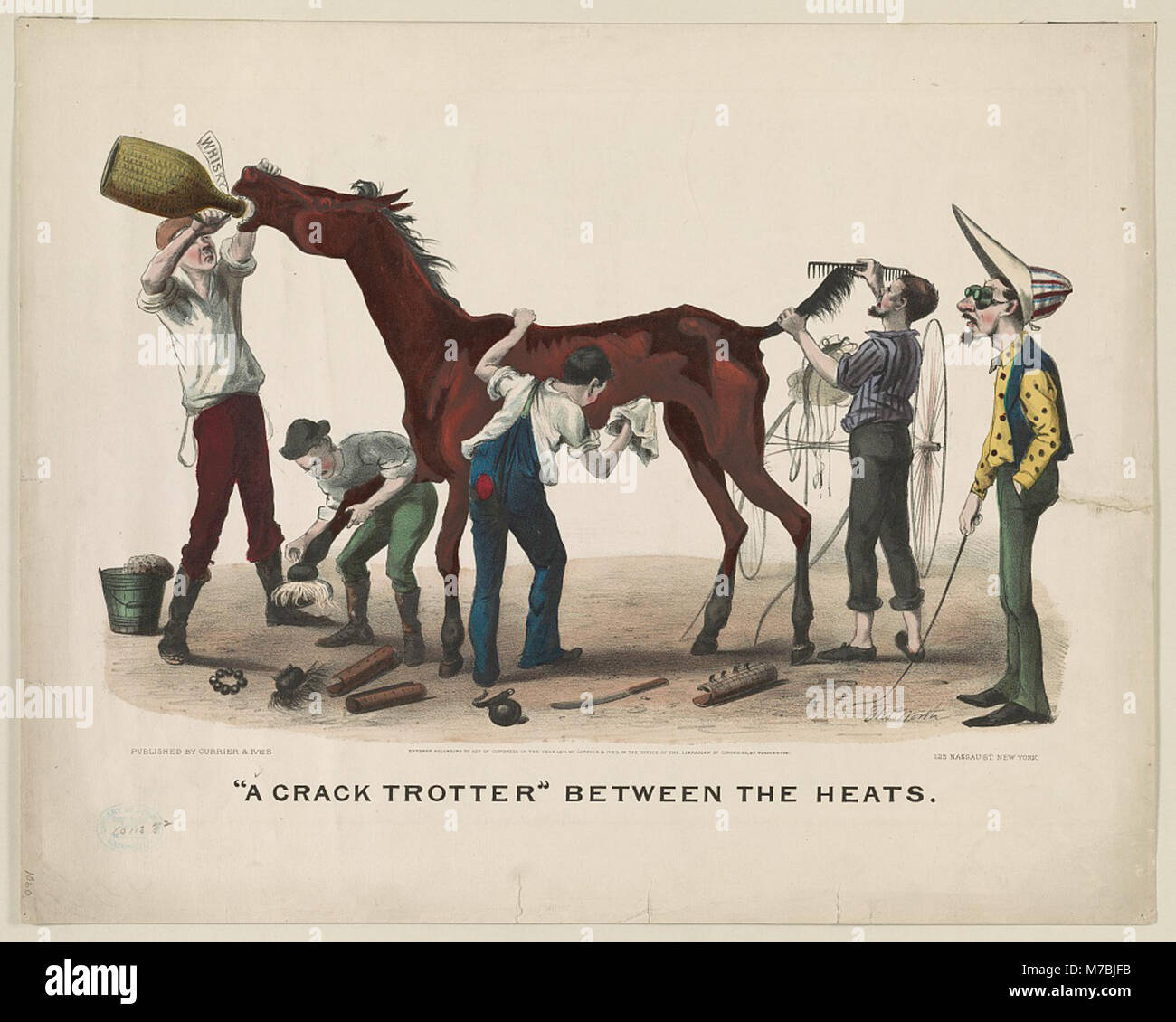 This image captures a 'crack trotter,' a highly skilled horse, between ...