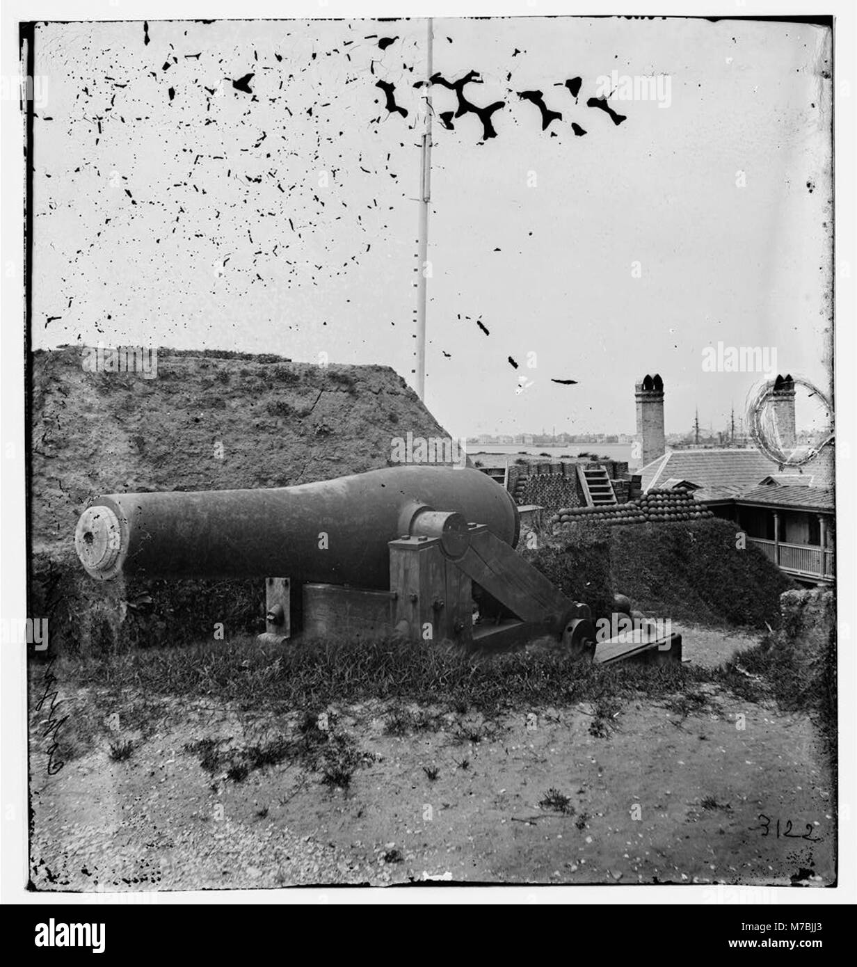 An interior view of Castle Pinckney in Charleston Harbor, South ...