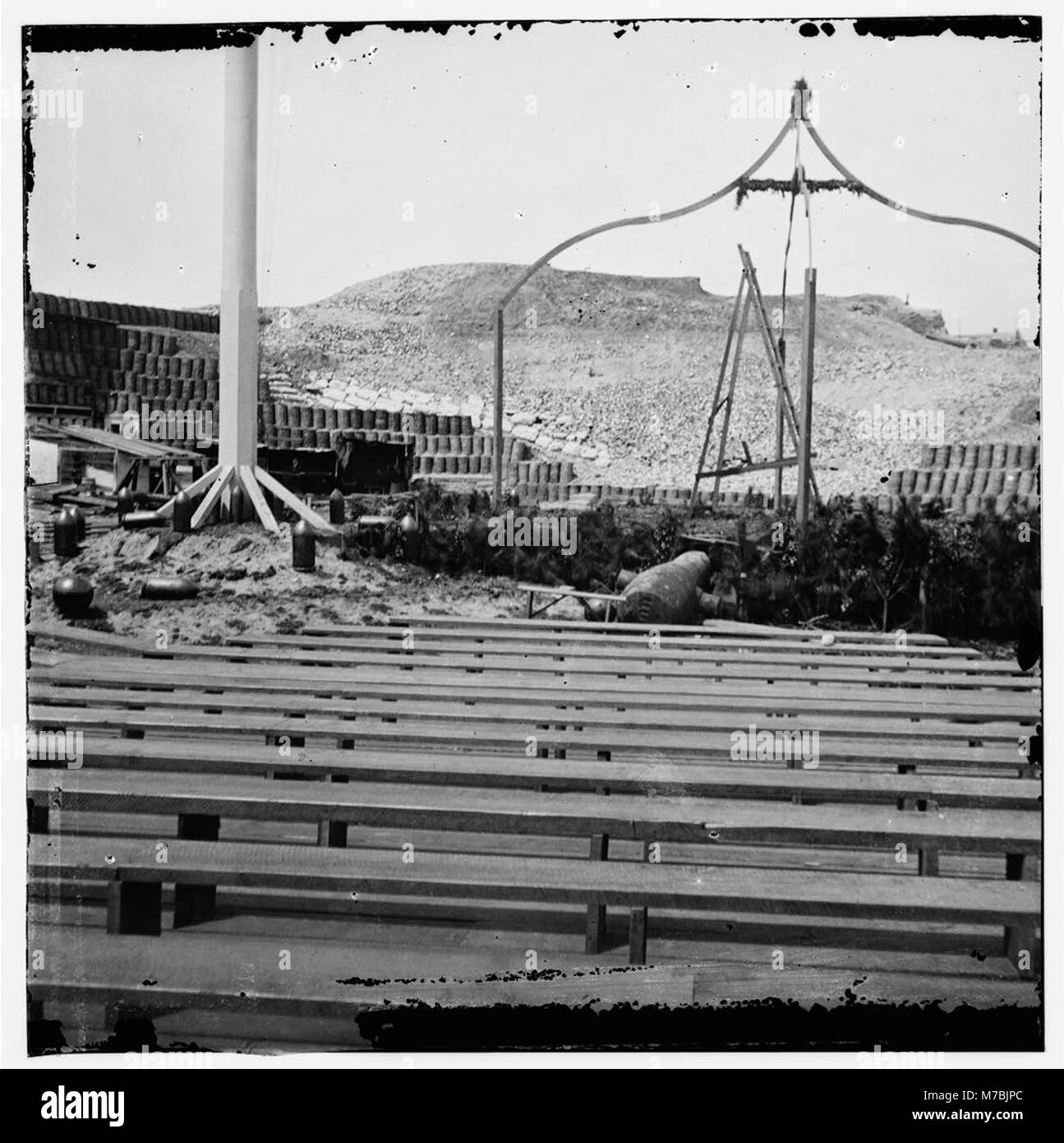 Charleston Harbor, South Carolina. Interior view of Fort Sumter LOC ...