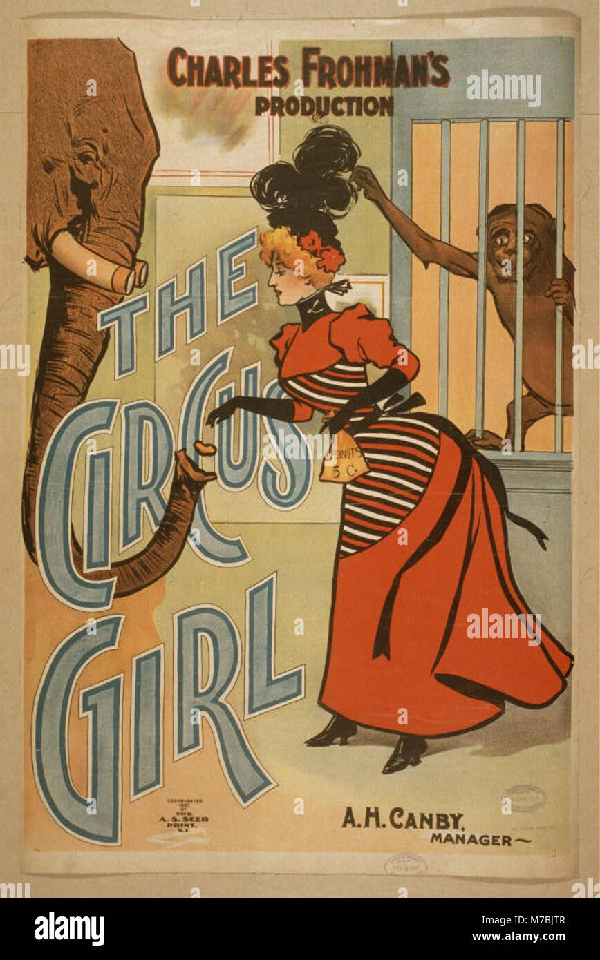A promotional image for Charles Frohman’s theatrical production, 'The ...