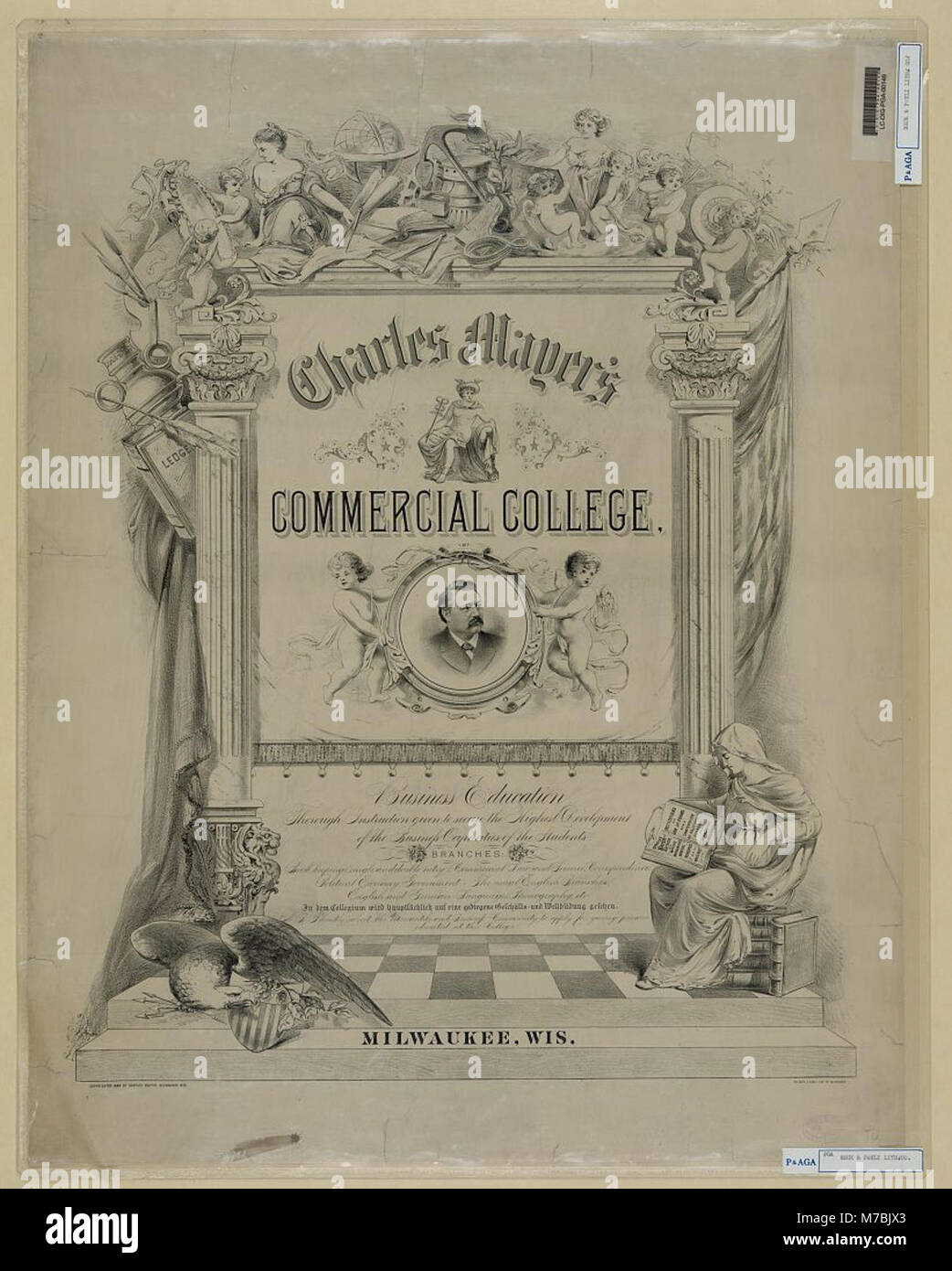 Charles Mayer's commercial college - the Beck & Pauli Lith. Co ...