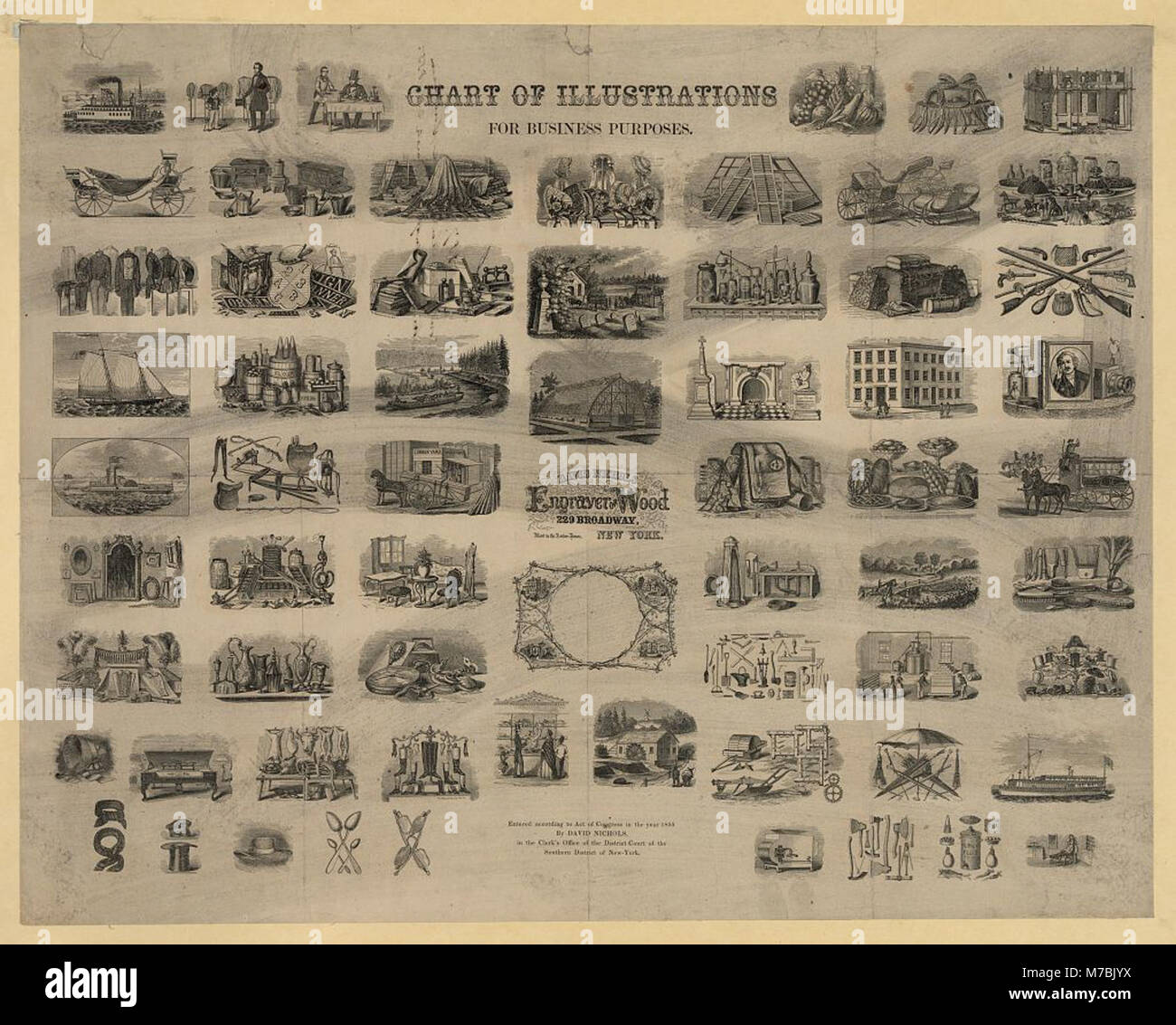 A chart featuring illustrations created for business purposes, likely ...