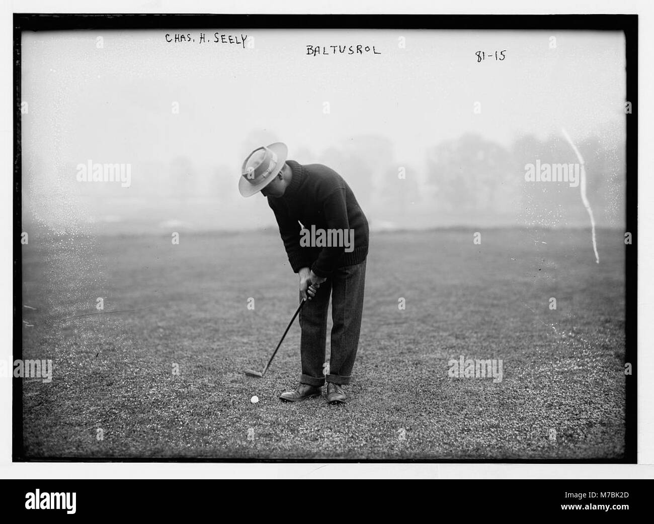 A photo of Charles H. Seely playing golf at the Baltusrol Golf Club, a ...