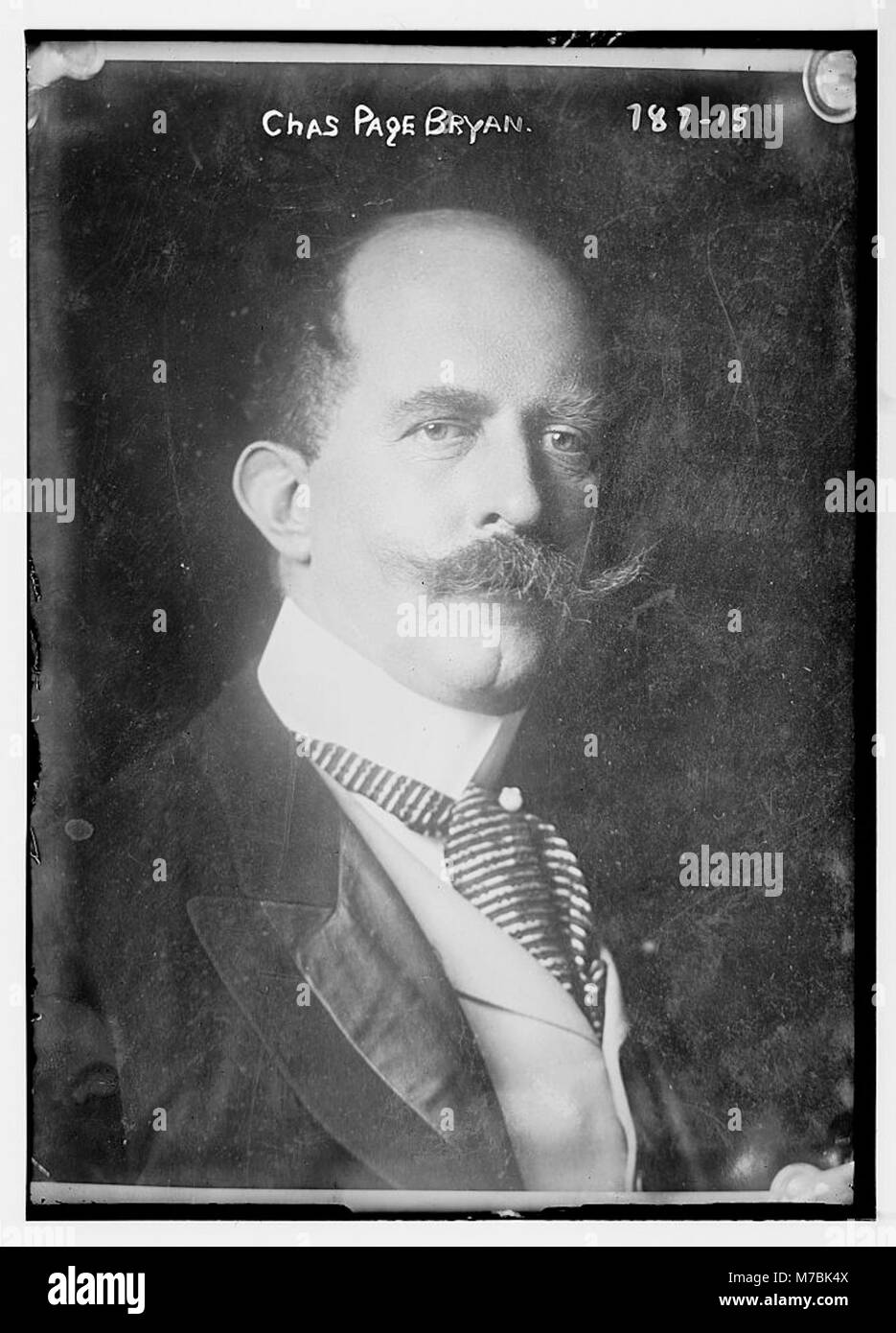 A portrait of Chas. Page Bryan, capturing his likeness and historical ...