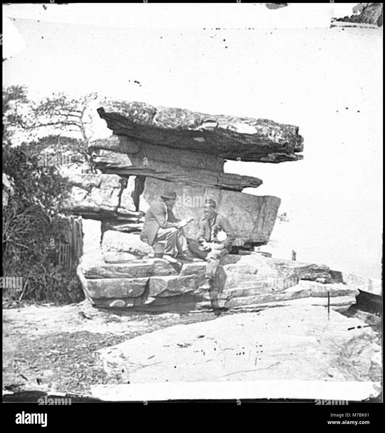 Umbrella Rock on Lookout Mountain, located near Chattanooga, Tennessee ...