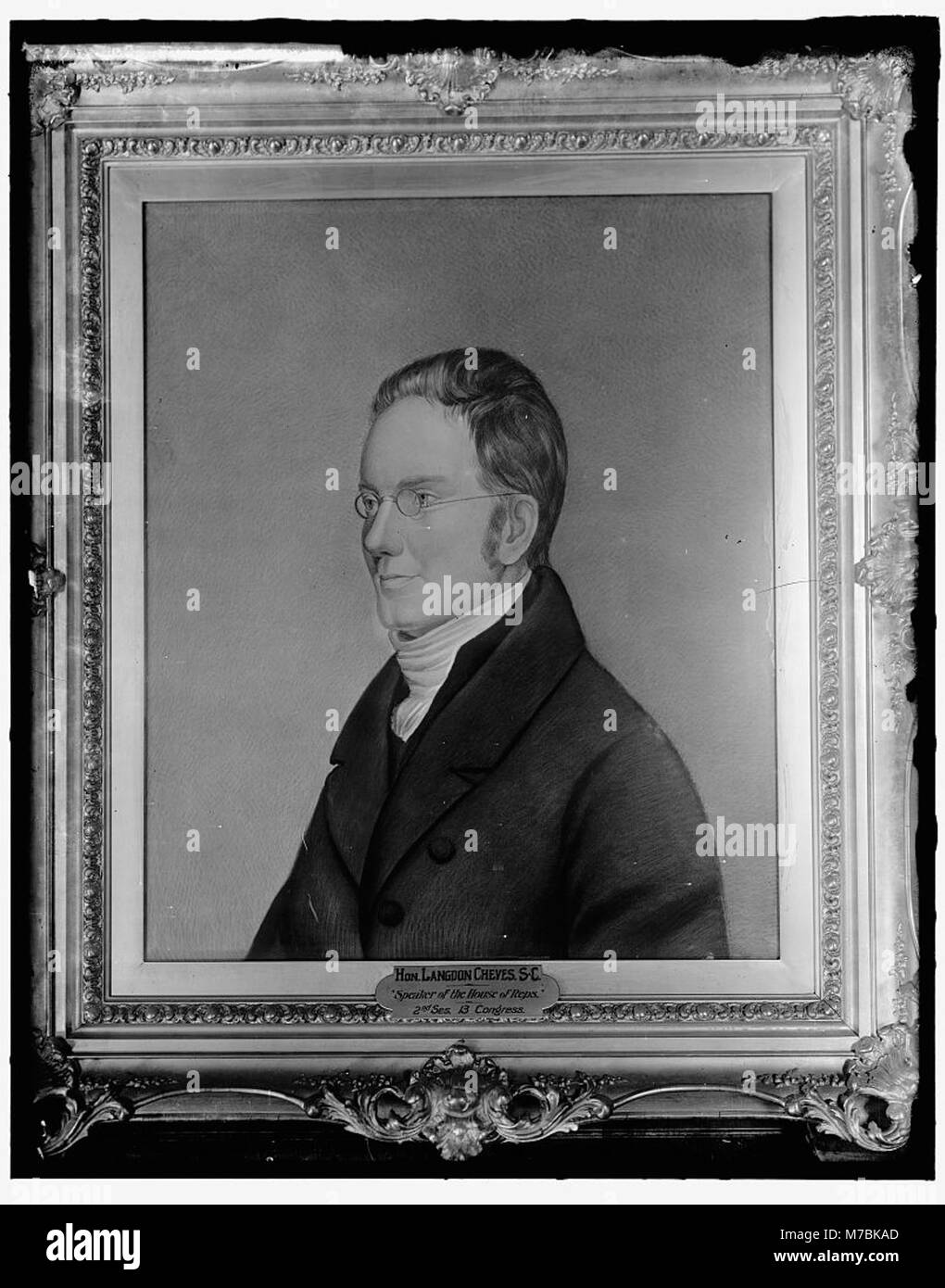 This photograph shows Langdon Cheves, an American politician and speaker. The image is part of a ...