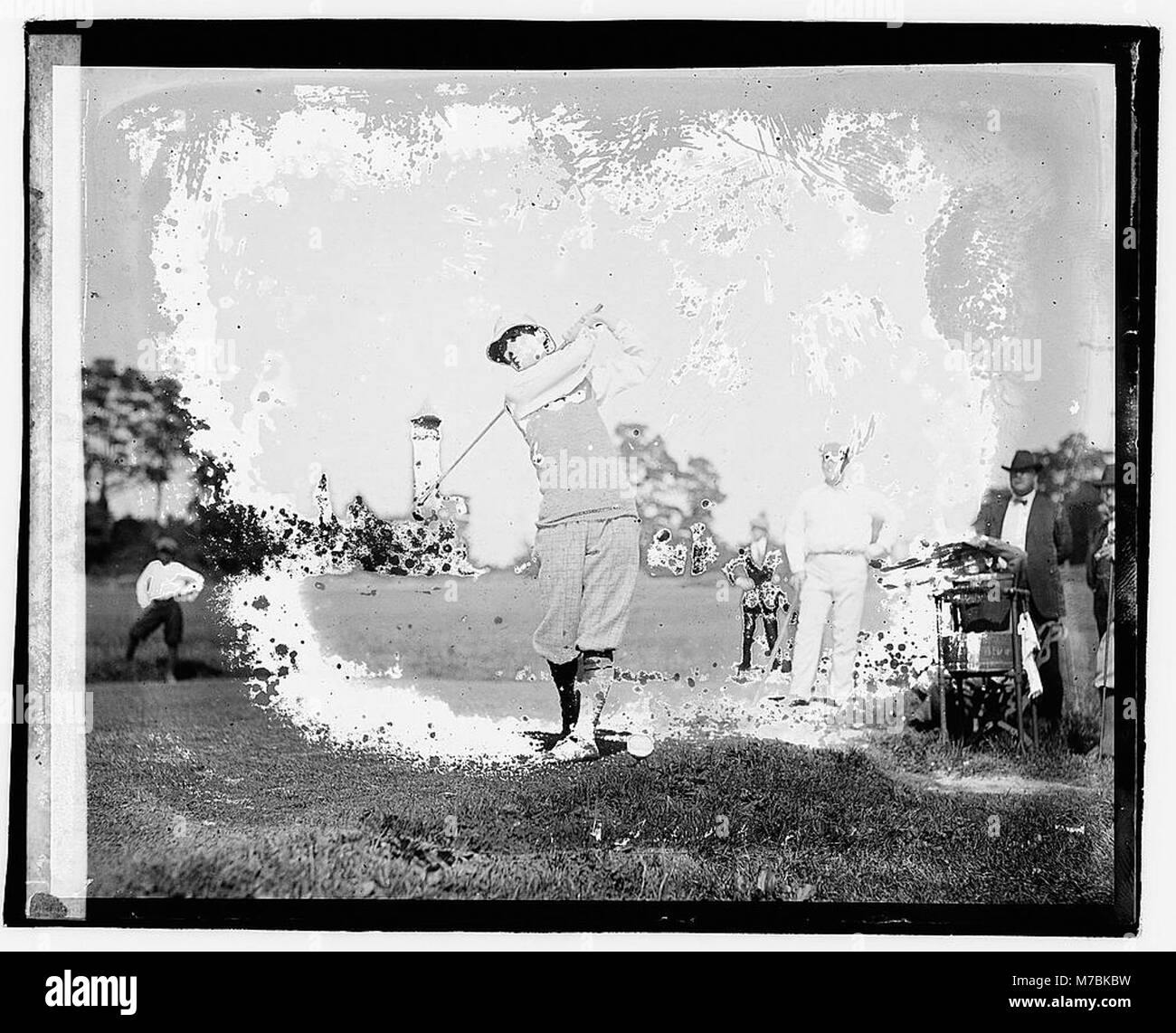 A portrait of Chick Evans, an American golfer and Olympic athlete ...