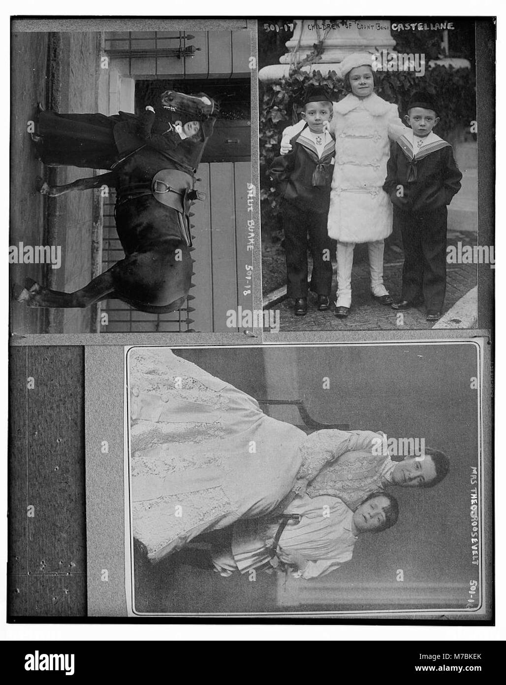 This photograph shows the children of Count Boni Castellane, capturing ...