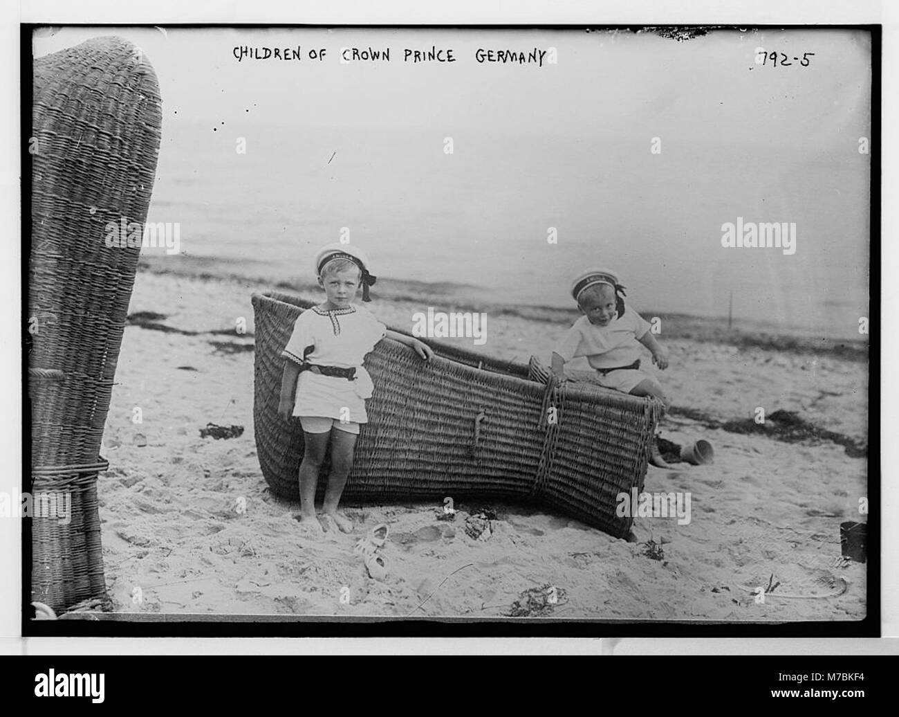 A photograph of the children of the Crown Prince of Germany, offering a ...