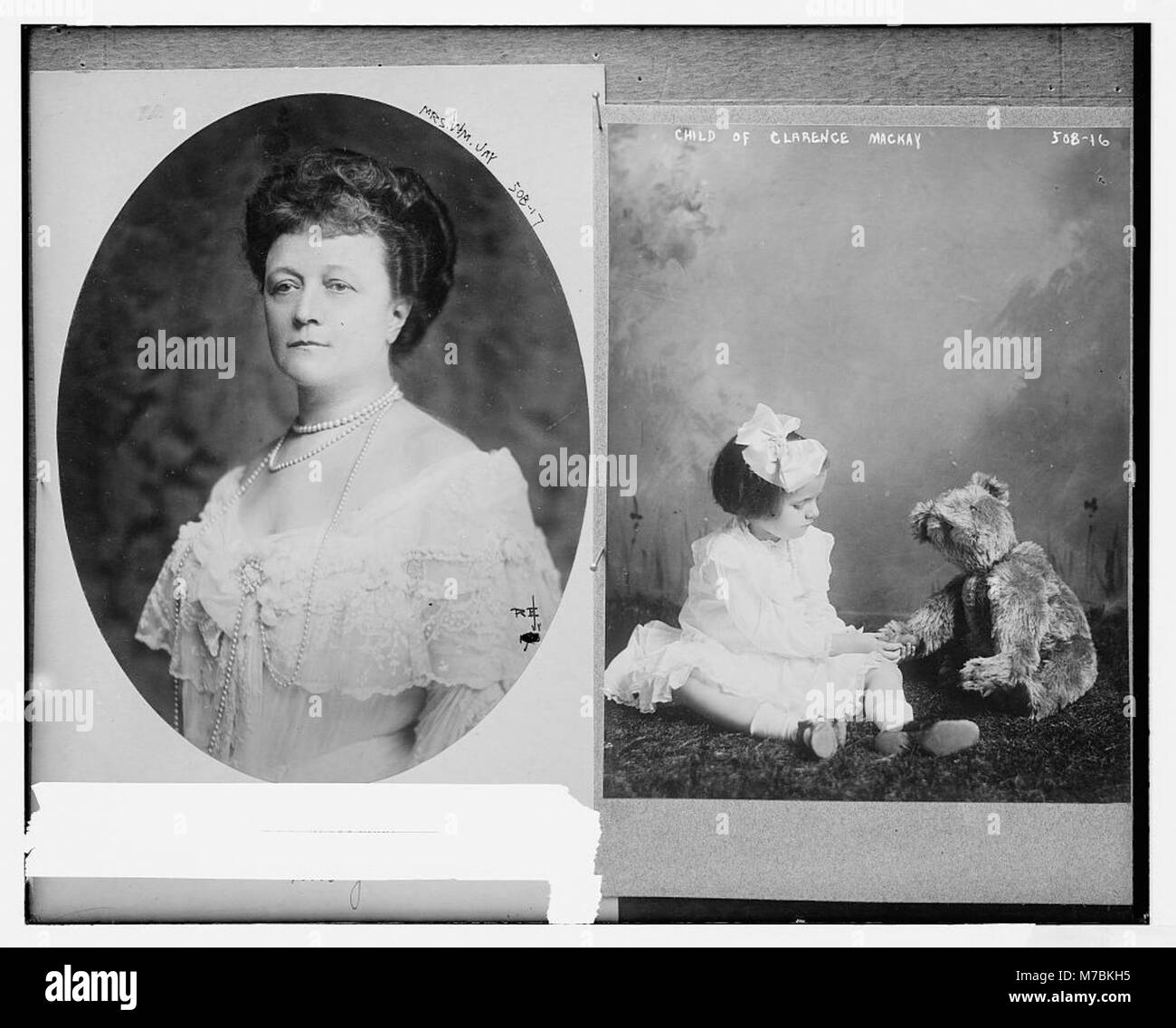 Photograph of Clarence MacKay's child, depicting a young individual in ...