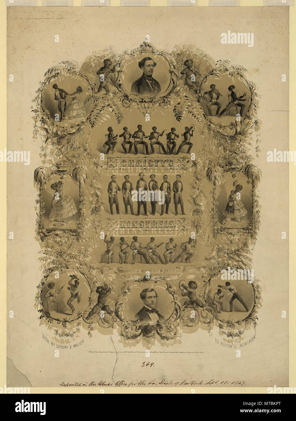 A performance by Christy's Minstrels, a 19th-century American minstrel ...