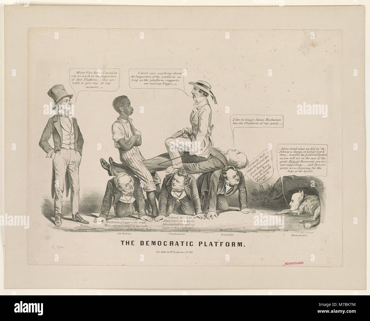 The Democratic platform LCCN91795206 Stock Photo - Alamy