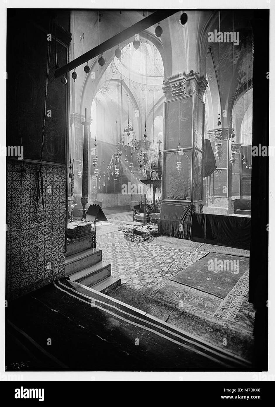 The interior view of the Church of St. James, taken from the apse of ...