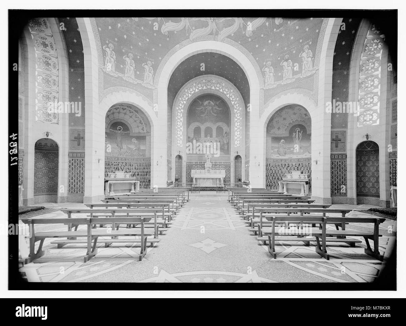 This image captures the interior of the upper church of St. Peter ...