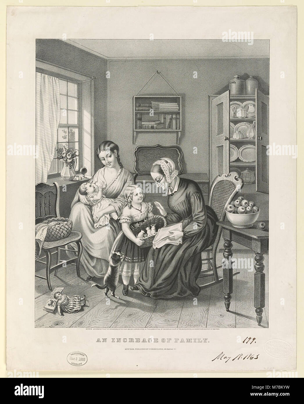 A photograph depicting the increase in family size, illustrating a ...
